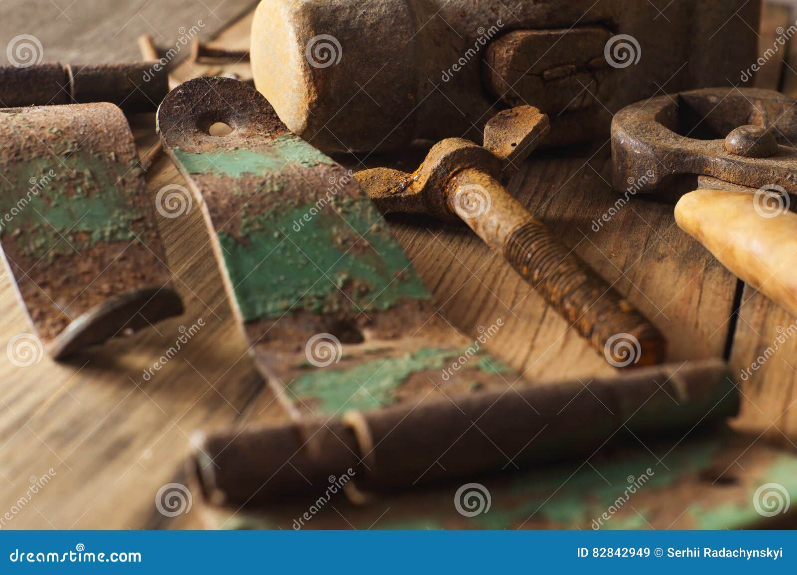 Vintage hand tools. stock image. Image of iron, grungy - 82842949