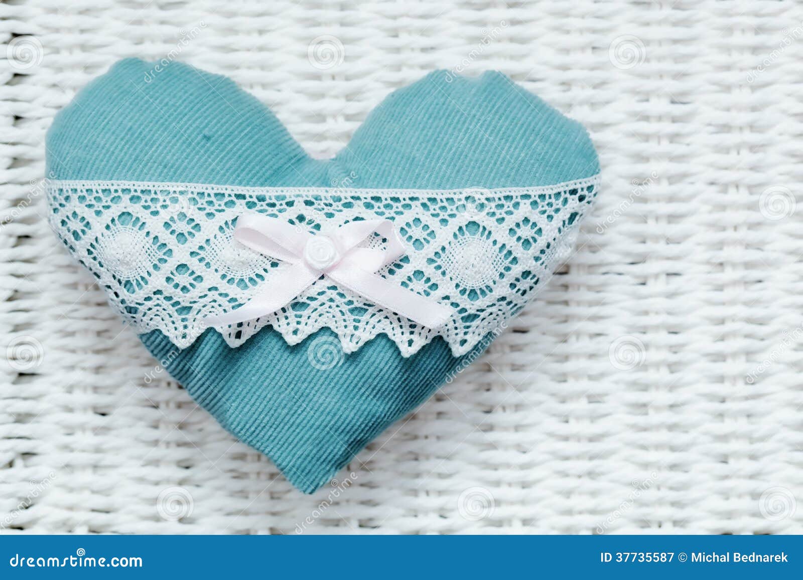 Turquoise Heart Of Many Buttons. Royalty-Free Stock Photo ...