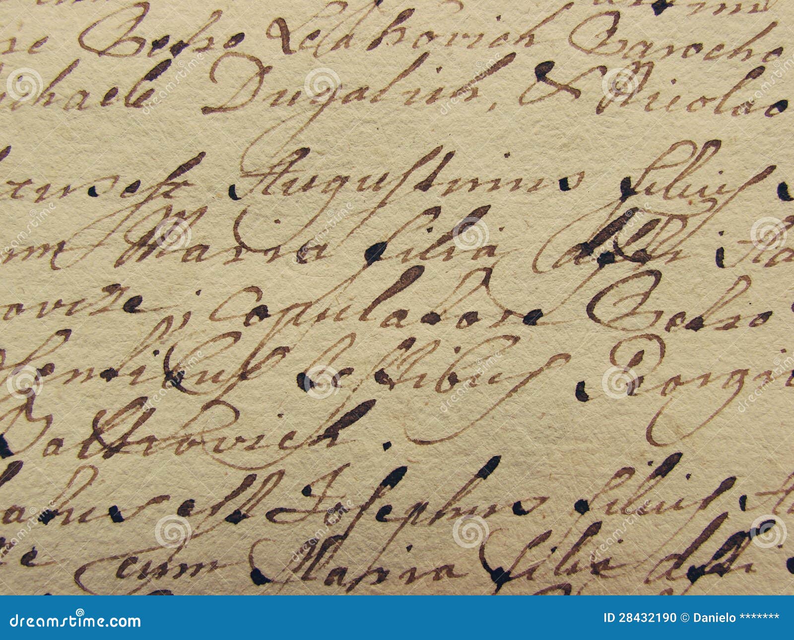 Vintage Handwriting Letter Stock Photography | CartoonDealer.com #90317006