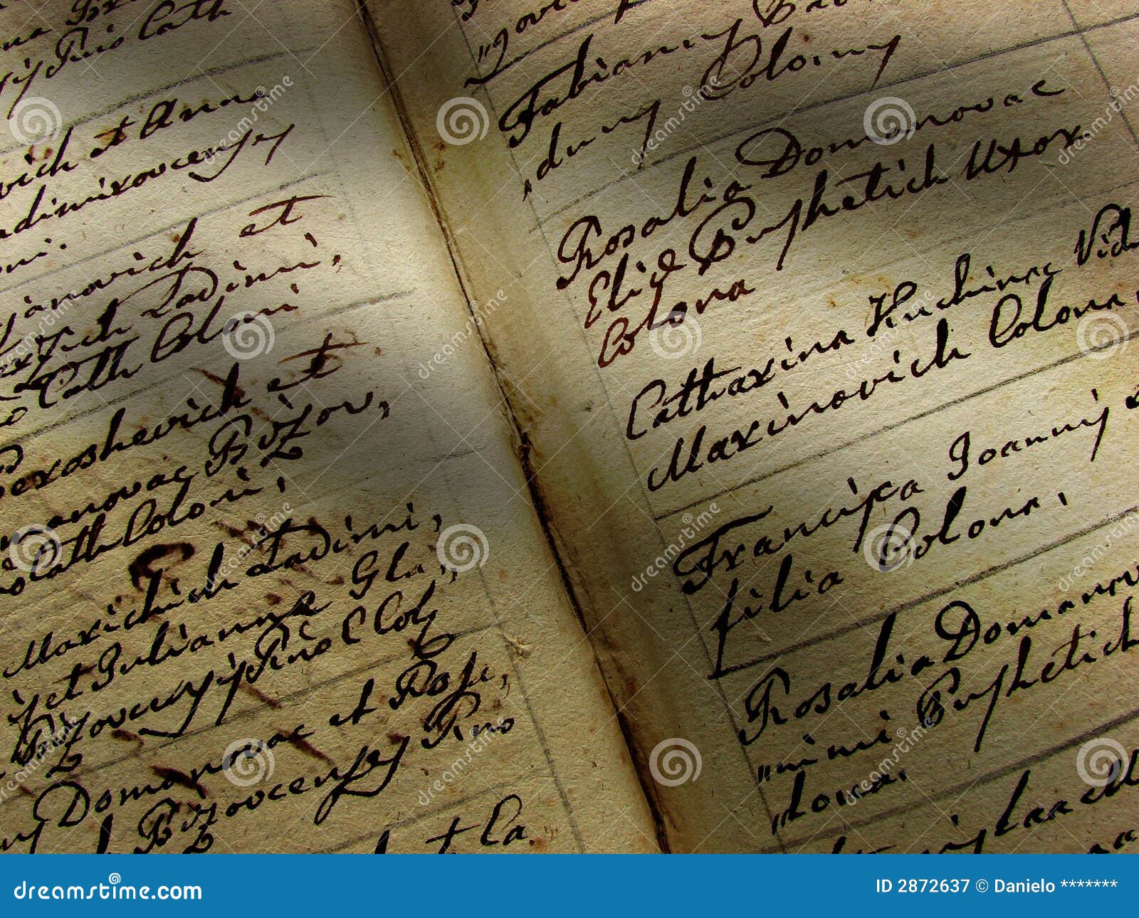 Vintage handwriting stock image. Image of calligraphy - 2872637