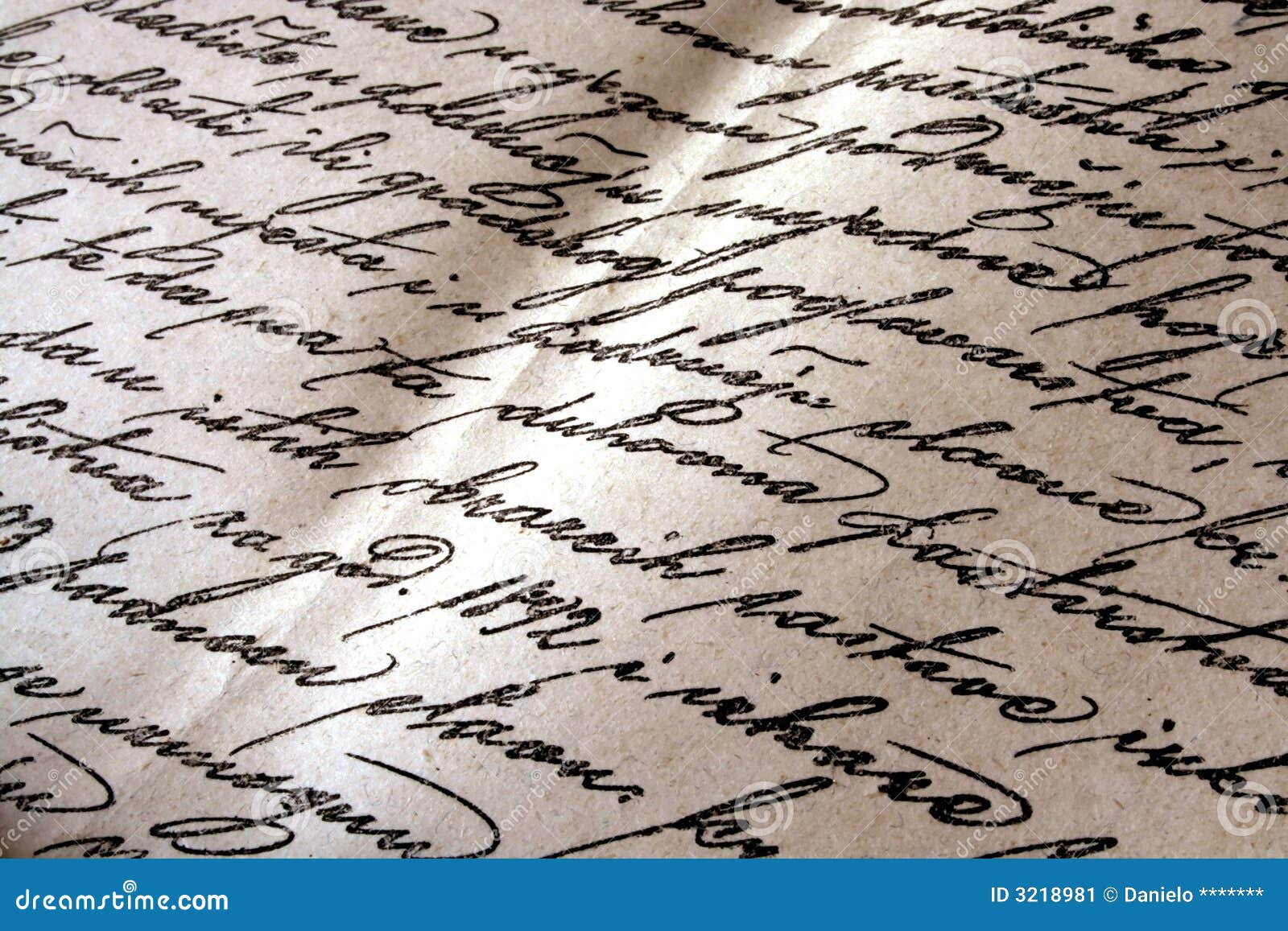 Vintage handwriting stock image. Image of abstract, century - 3218981