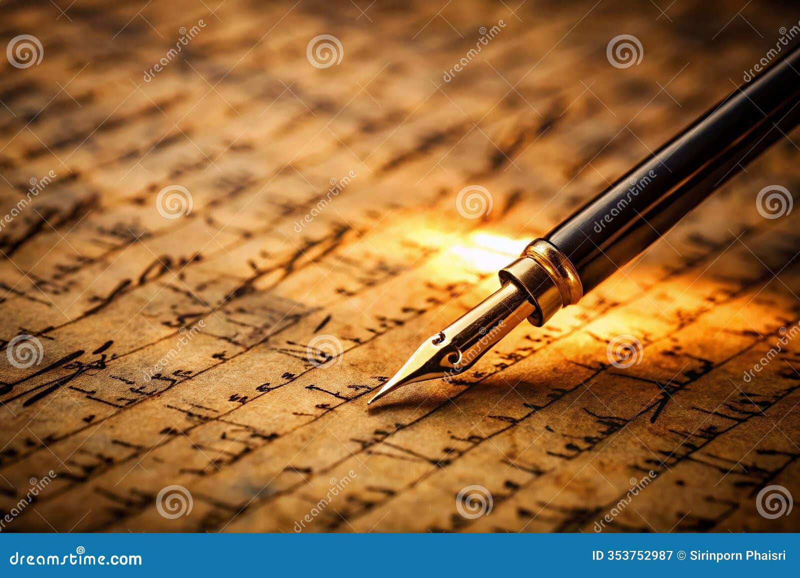 Vintage Handwritten Letter Background a Deep Dive into Calligraphy ...