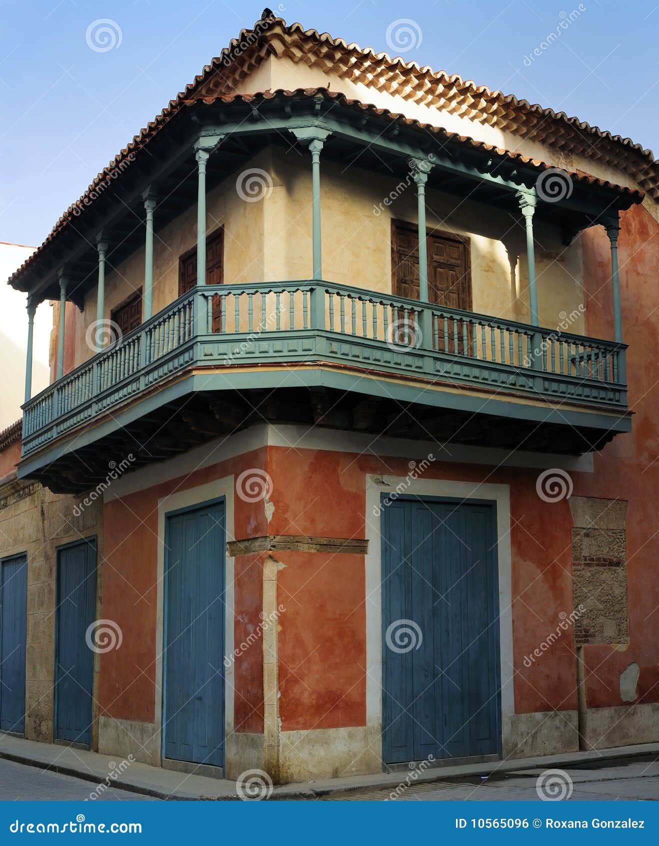 Vintage Havana building stock photo. Image of latin, architecture ...