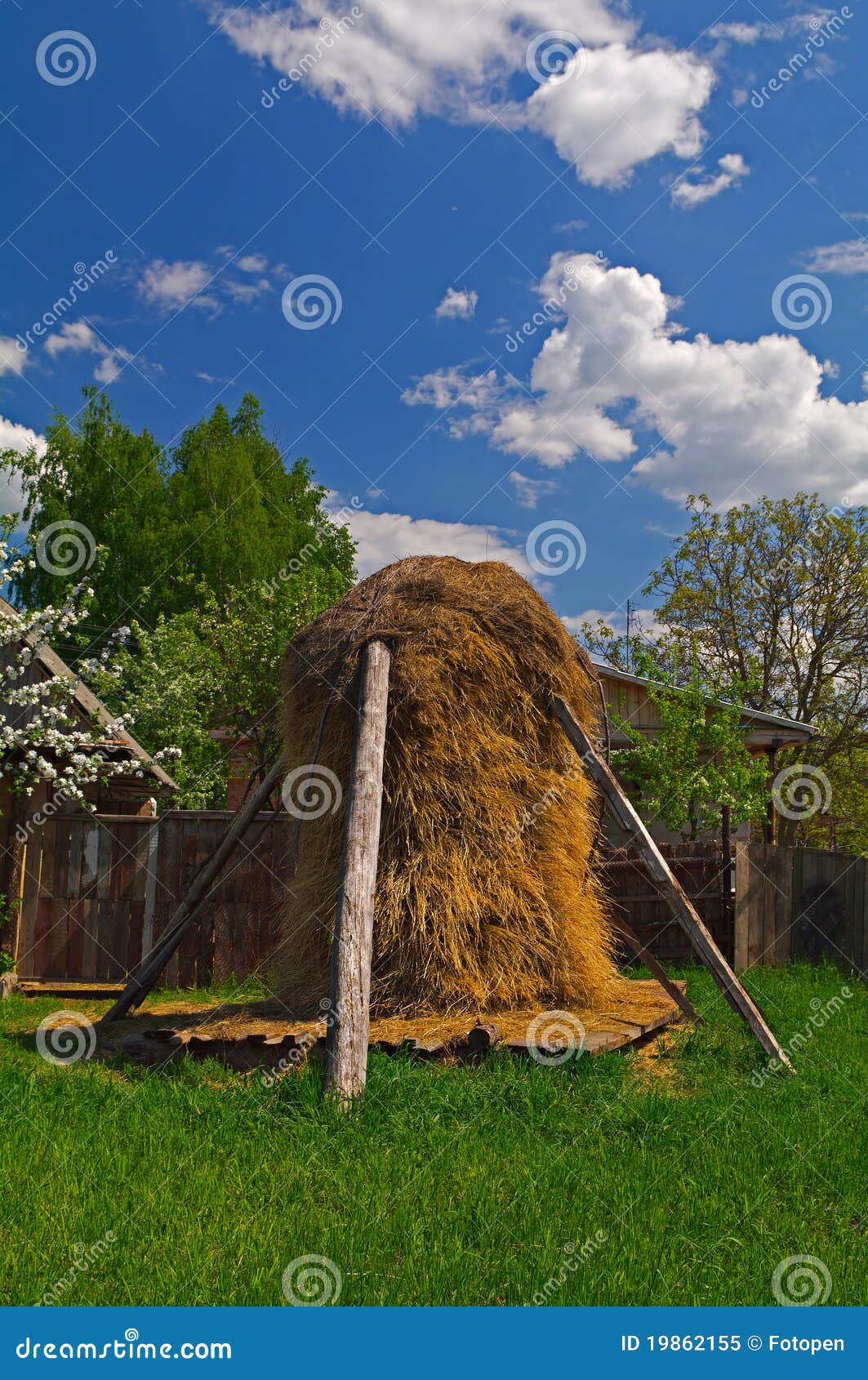 Vintage haystack stock image. Image of countryside, earth - 19862155