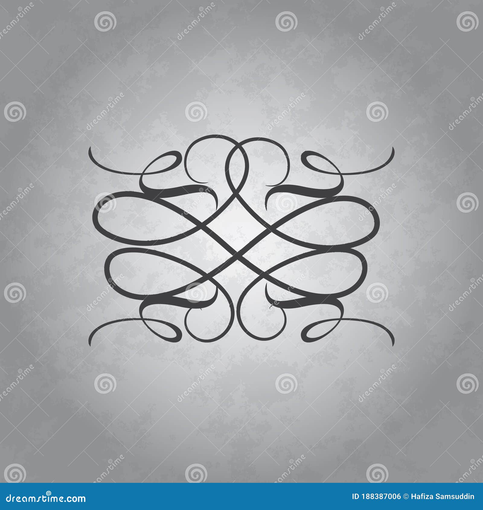 Vintage Header and Border Design. Vector Illustration Decorative Design ...