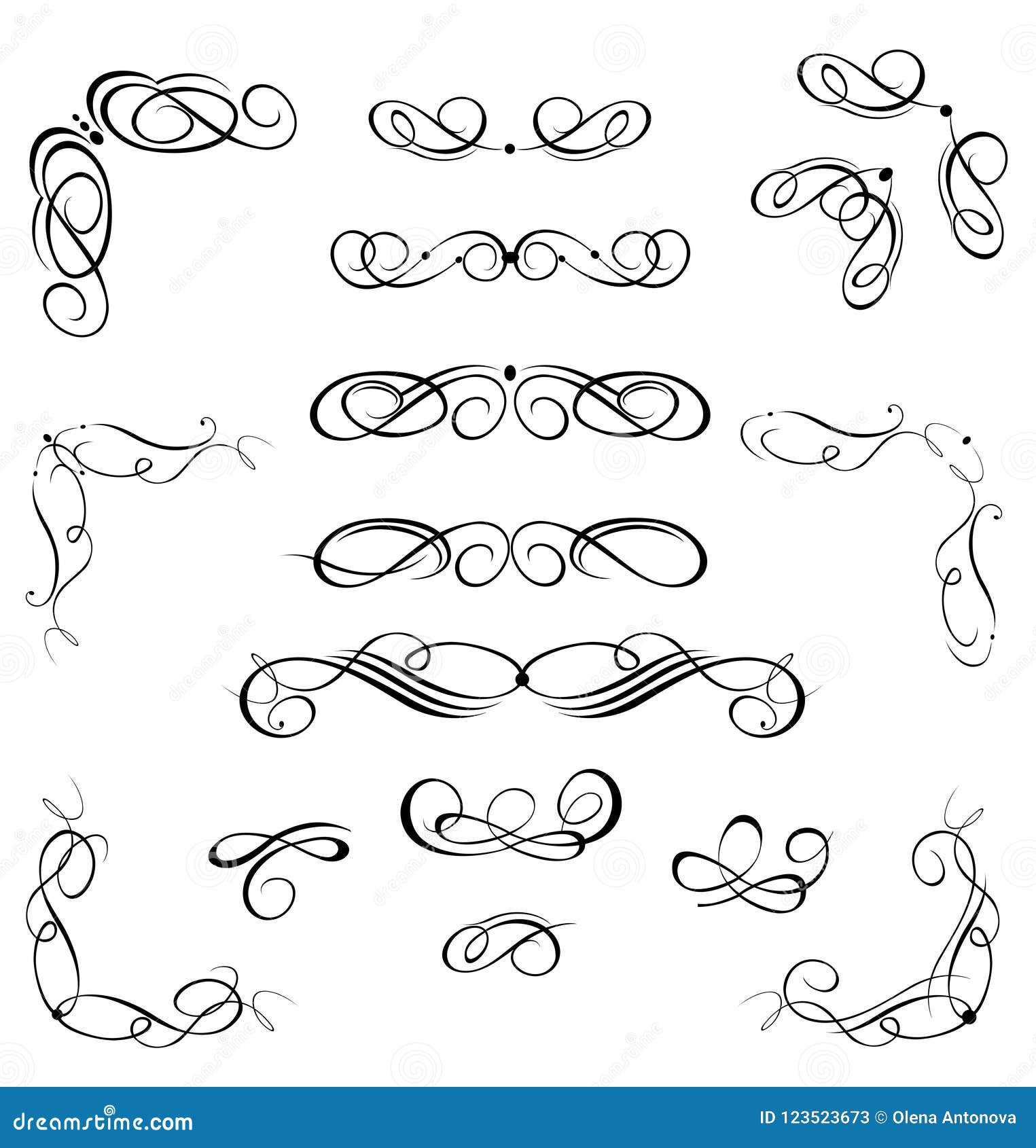 Vintage Headers And Frames Vector Illustration | CartoonDealer.com ...