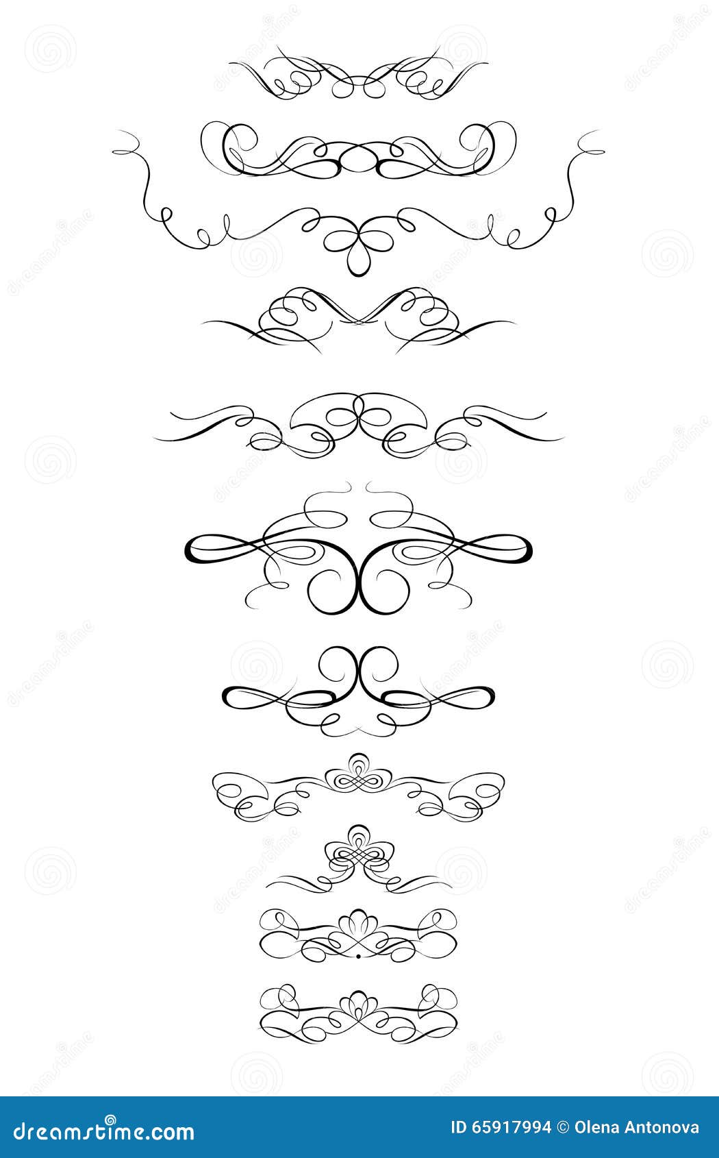 Vintage Headers And Angles Collection Cartoon Vector | CartoonDealer ...