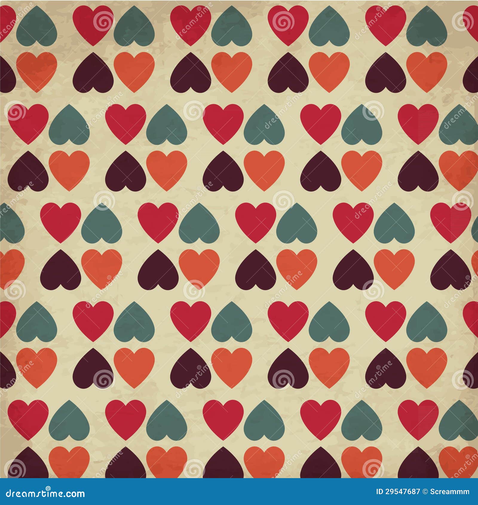 Antique Heart Background