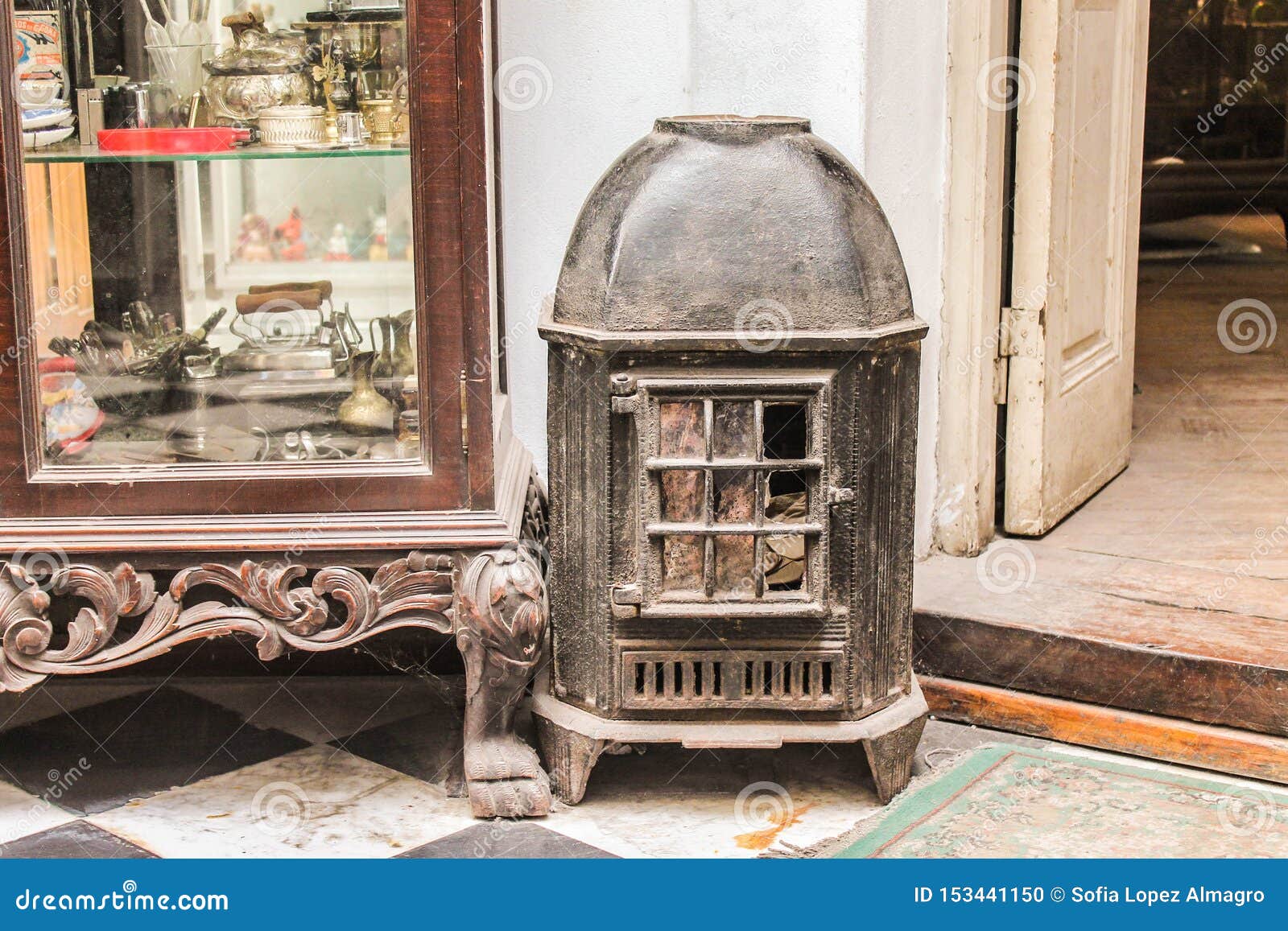 Vintage Heater Decoration Inside History Stock Photo - Image of ...