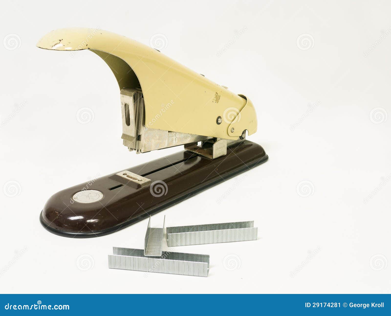Vintage Heavy Duty Office Stapler Stock Image - Image of strong ...