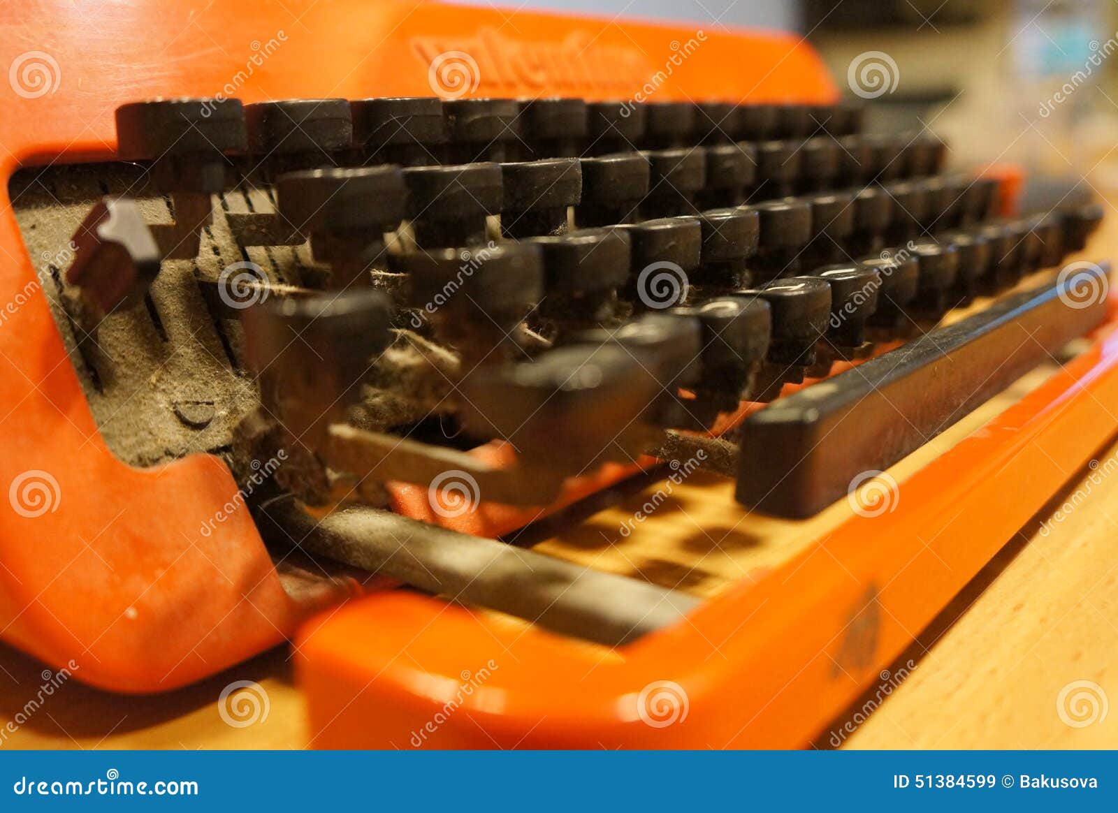 Vintage Hebrew typewriter stock image. Image of dust - 51384599