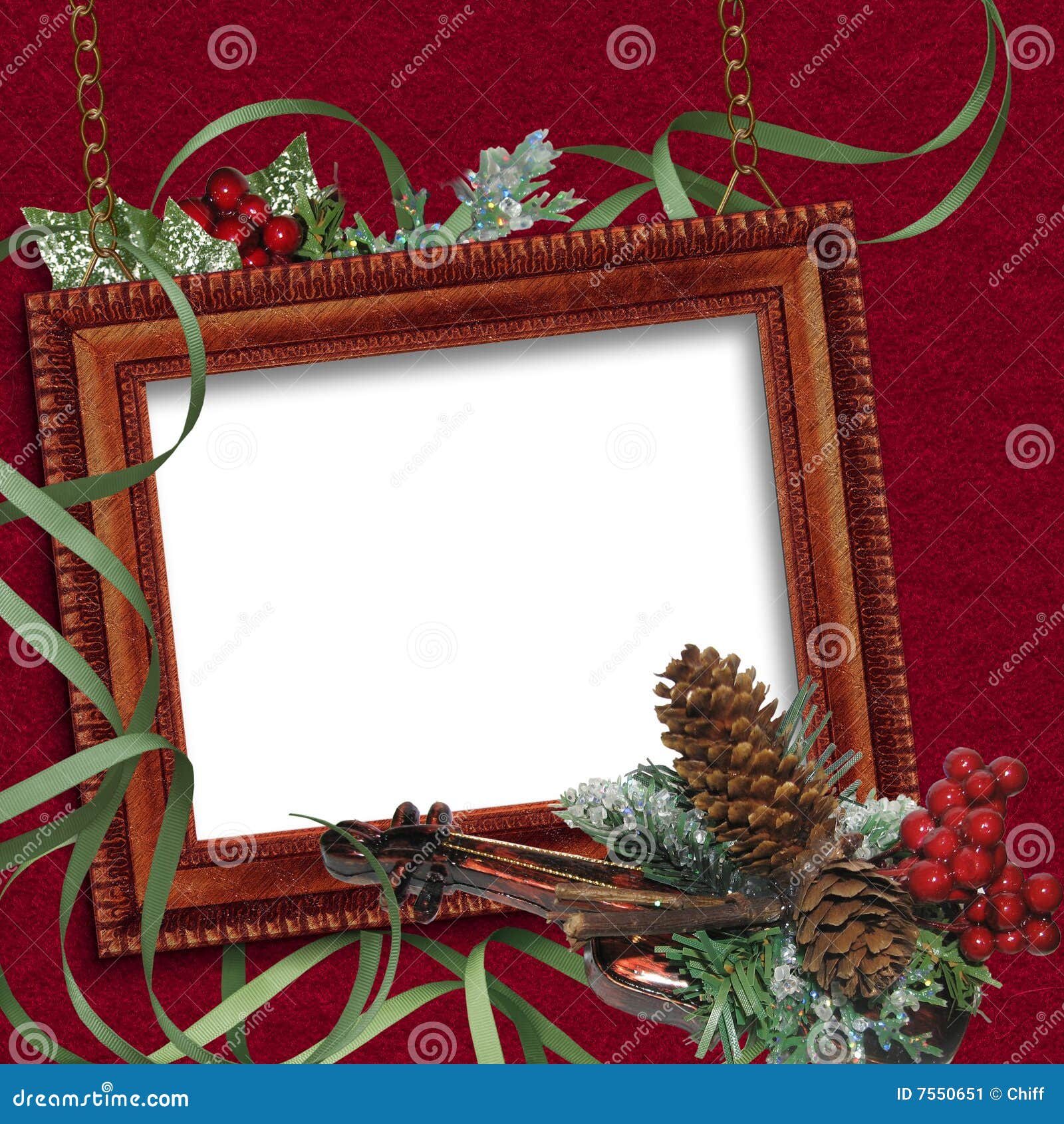 Vintage holiday frame stock image. Image of decor, album - 7550651