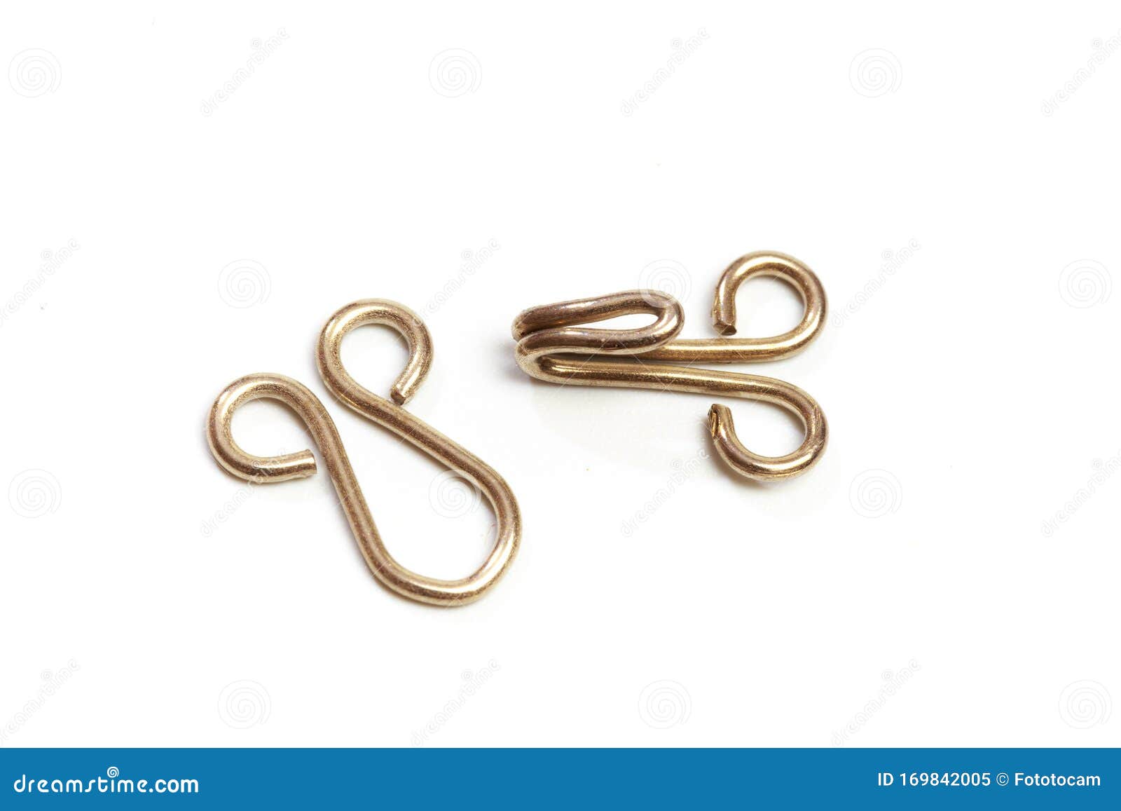 Vintage Hooks for Clothes Isolated on White Background Stock ...