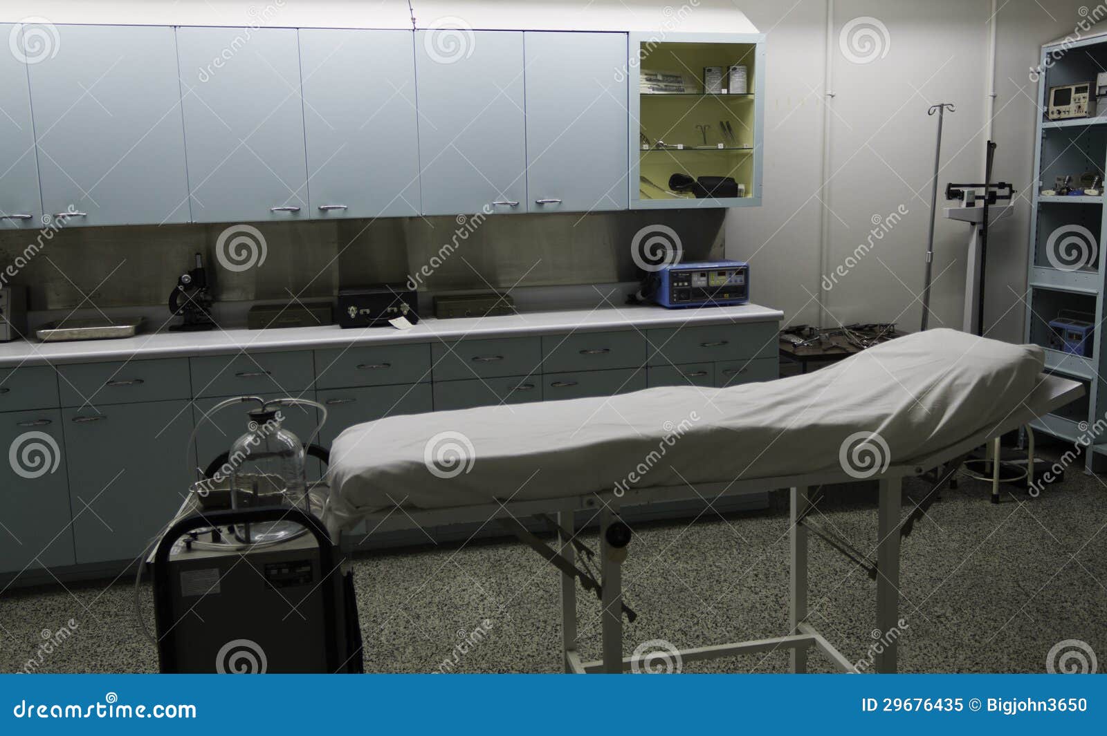Vintage Hospital Examination Room Stock Image - Image of examination ...