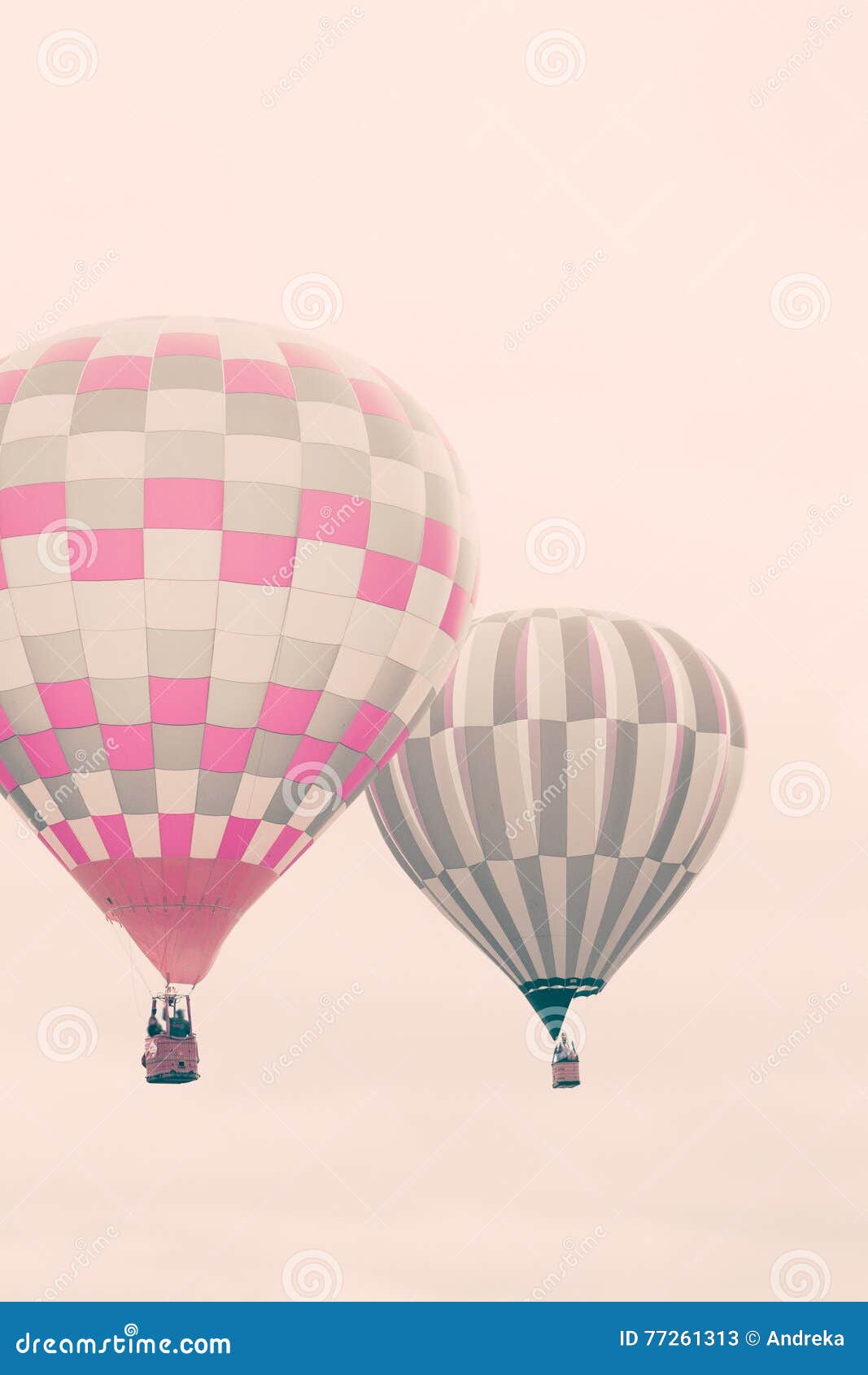 Vintage hot air balloons stock image. Image of balloons - 77261313