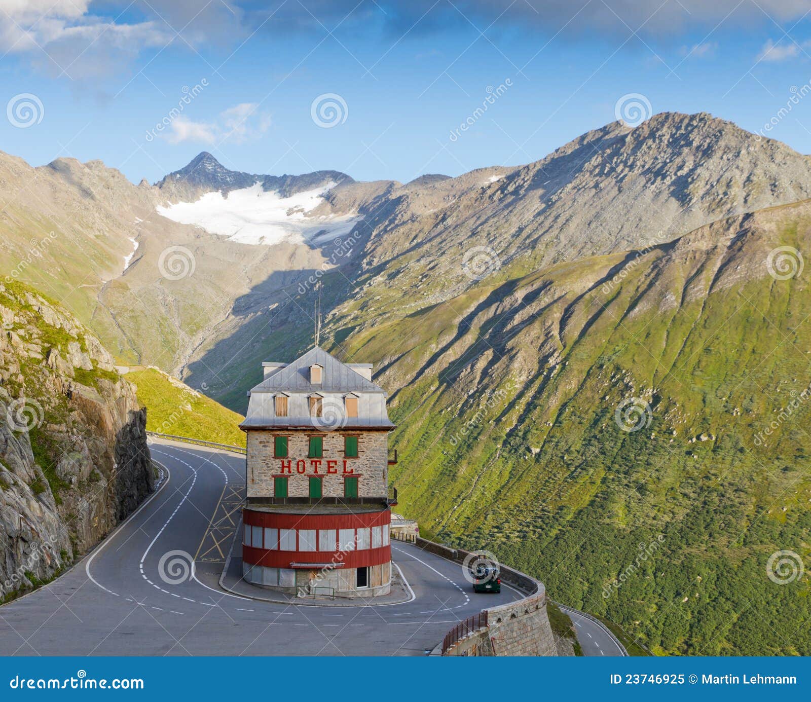 Vintage Hotel in Alps, Switzerland Stock Image - Image of scenery ...