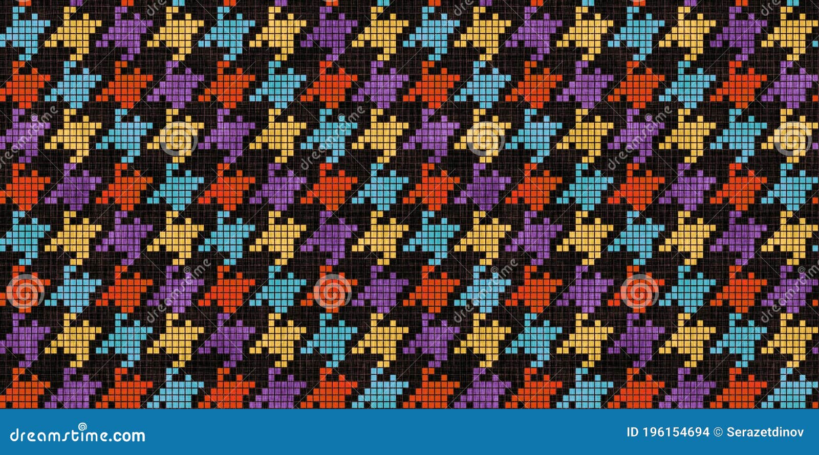 Vintage Houndstooth Texture Stock Illustration - Illustration of ...