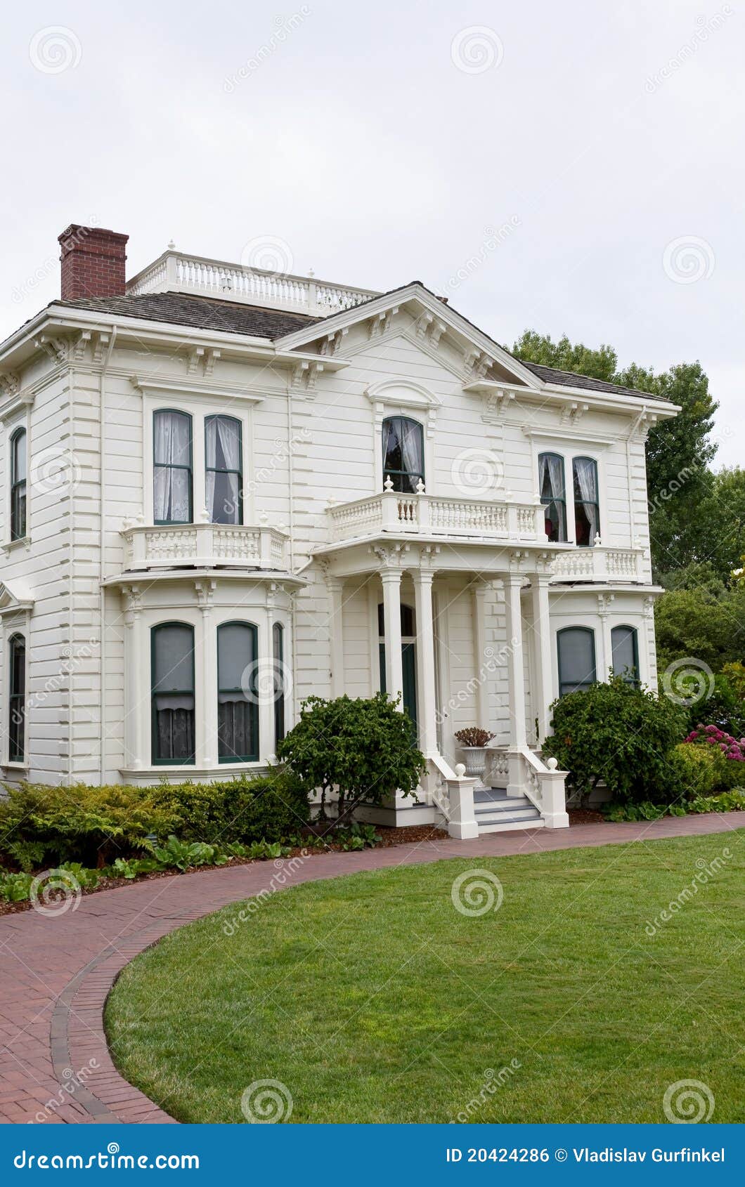 Vintage house stock photo. Image of homestead, classical - 20424286