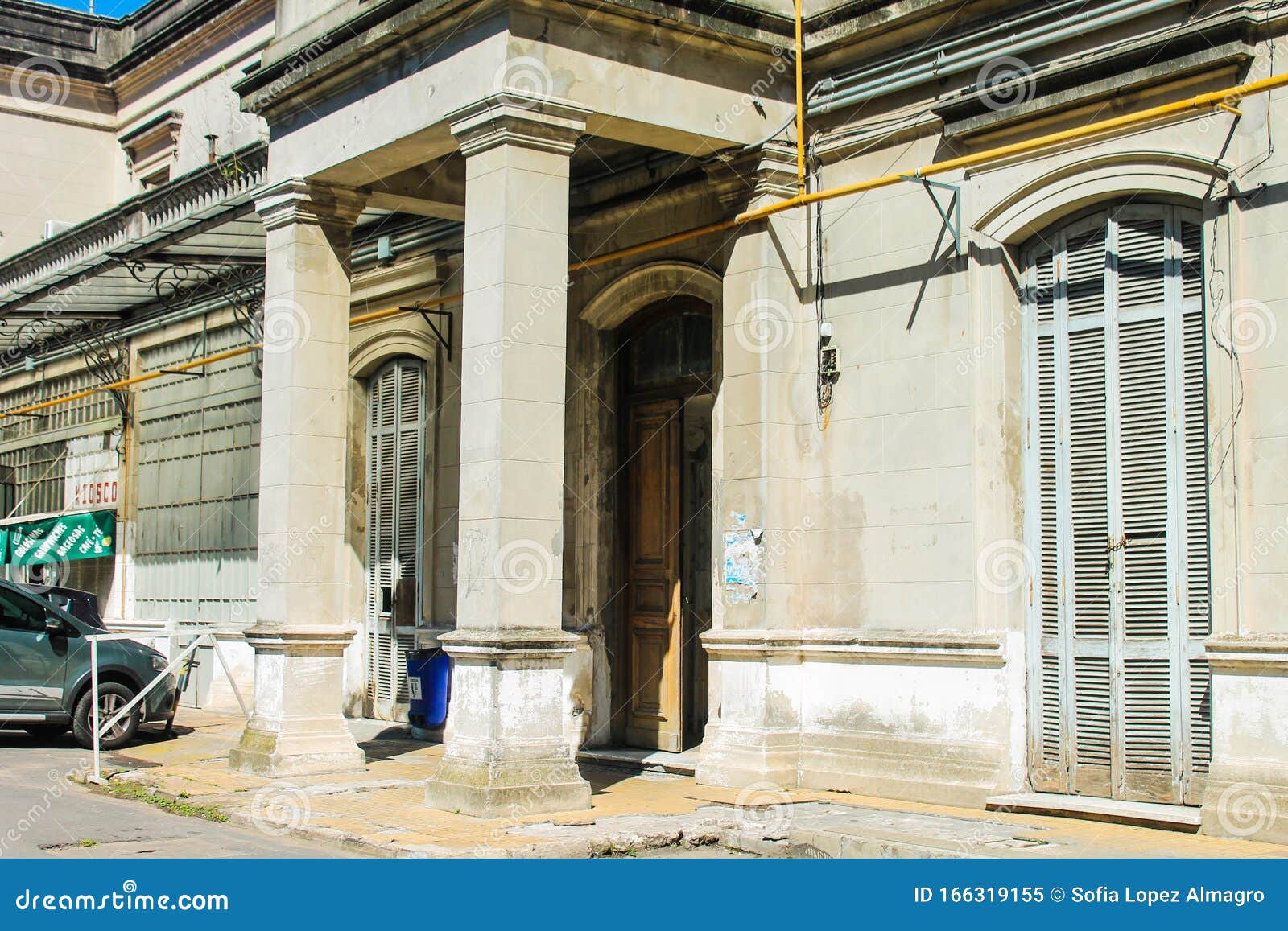 Vintage House Exterior Traditional Entrance Outdoors Stock Image ...