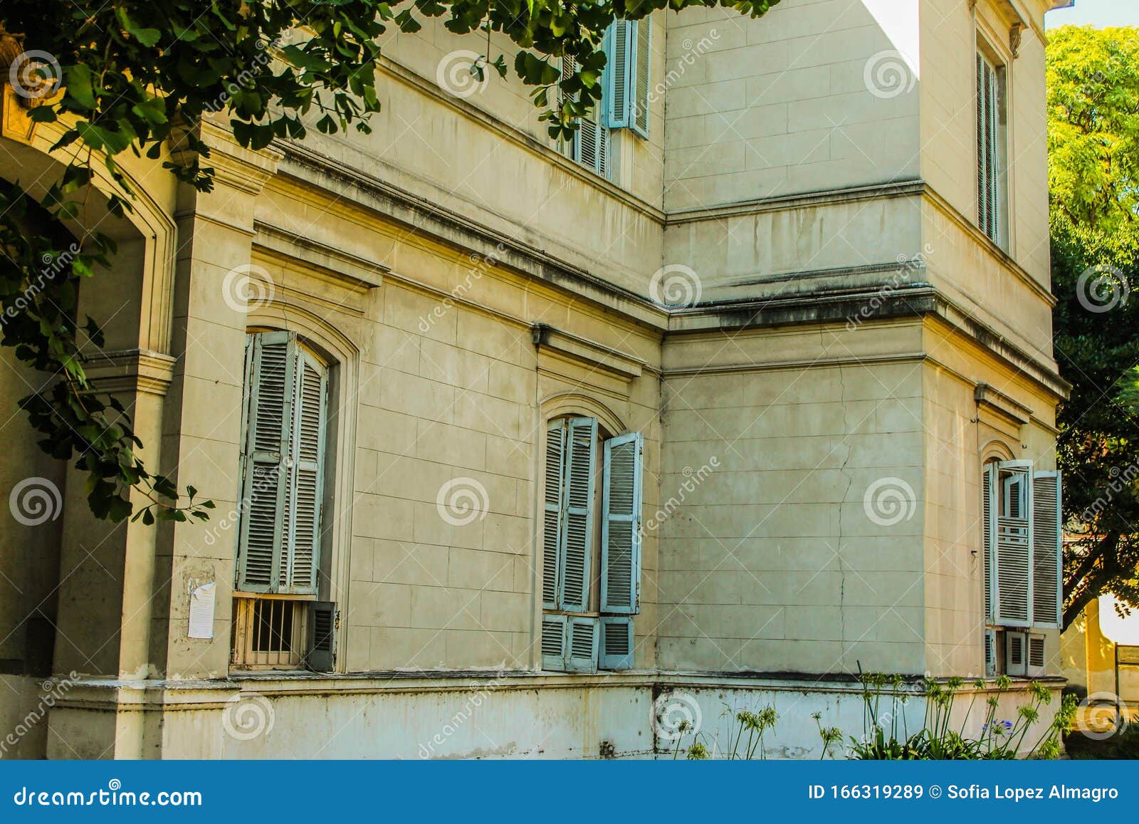 Vintage House Exterior Traditional Residential Italian Stock Image ...