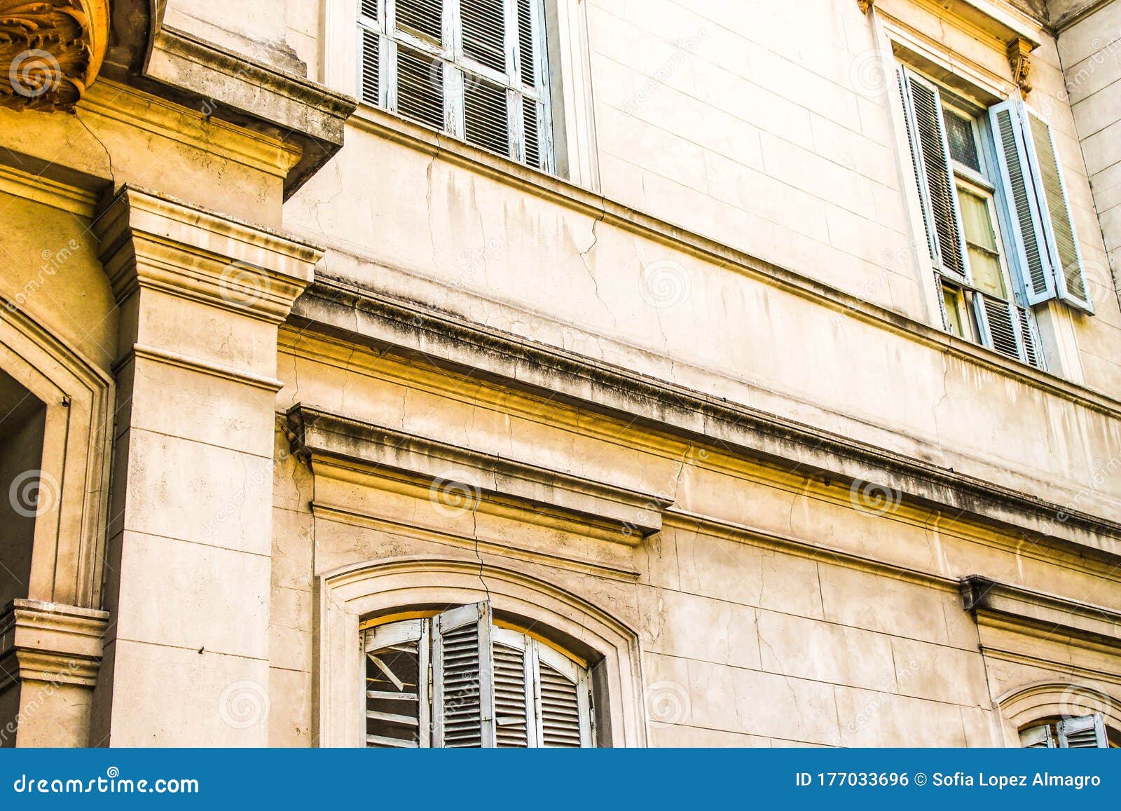 Vintage Building Detail Residential Architecture Stock Photo - Image of ...
