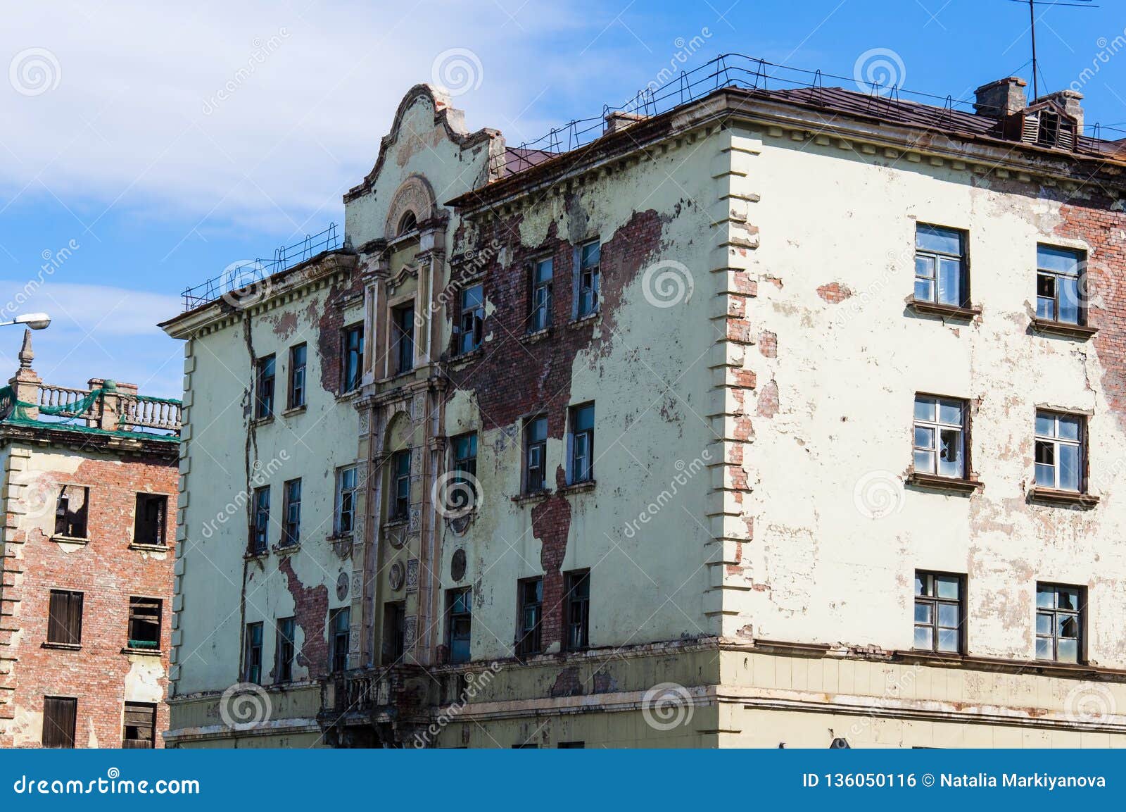 Vintage house stock photo. Image of city, window, district - 136050116