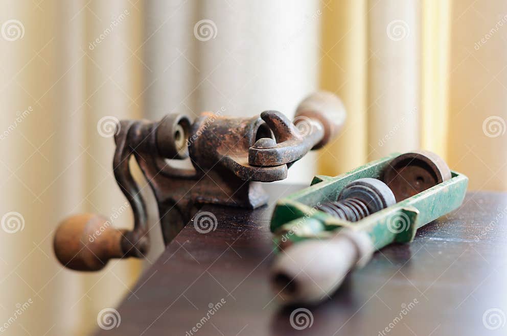 Vintage Hunting Tools Shell Reloading Extractor Stock Photo - Image of ...