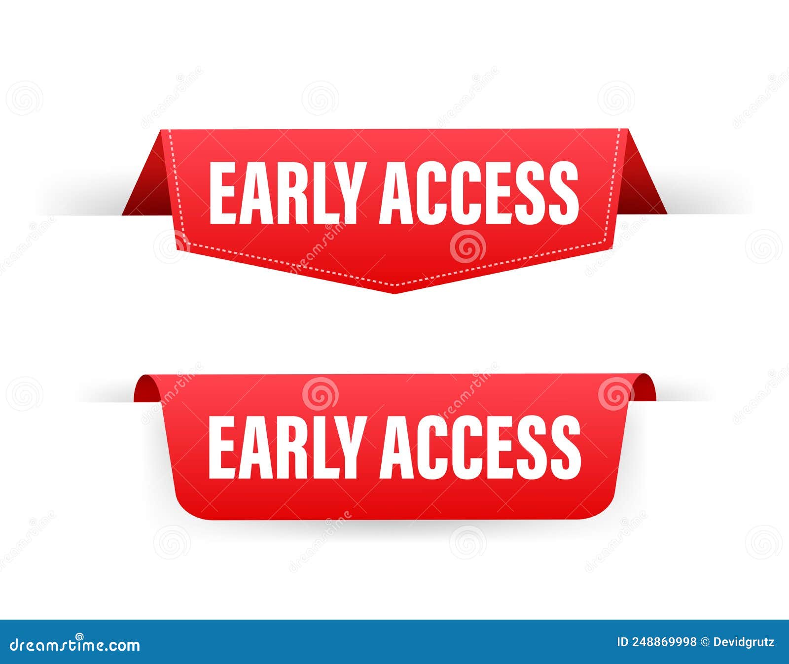 Vintage Icon with Red Early Access. Vector Icon Isolated Template Stock ...