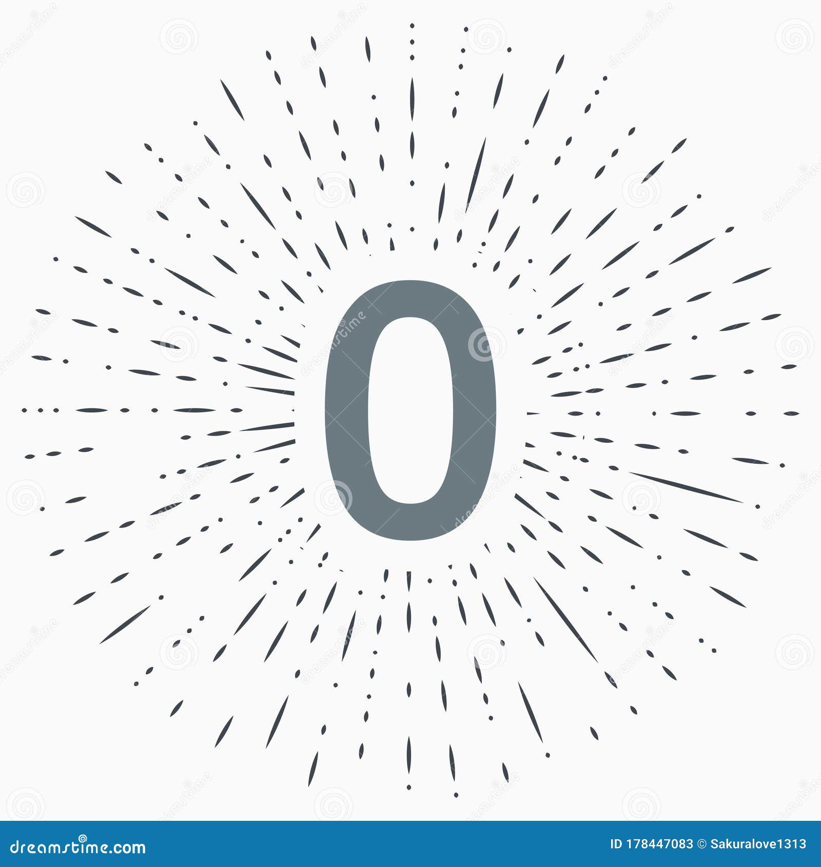 Vintage Illustration with Sun Rays. Number One Icon. for Website ...