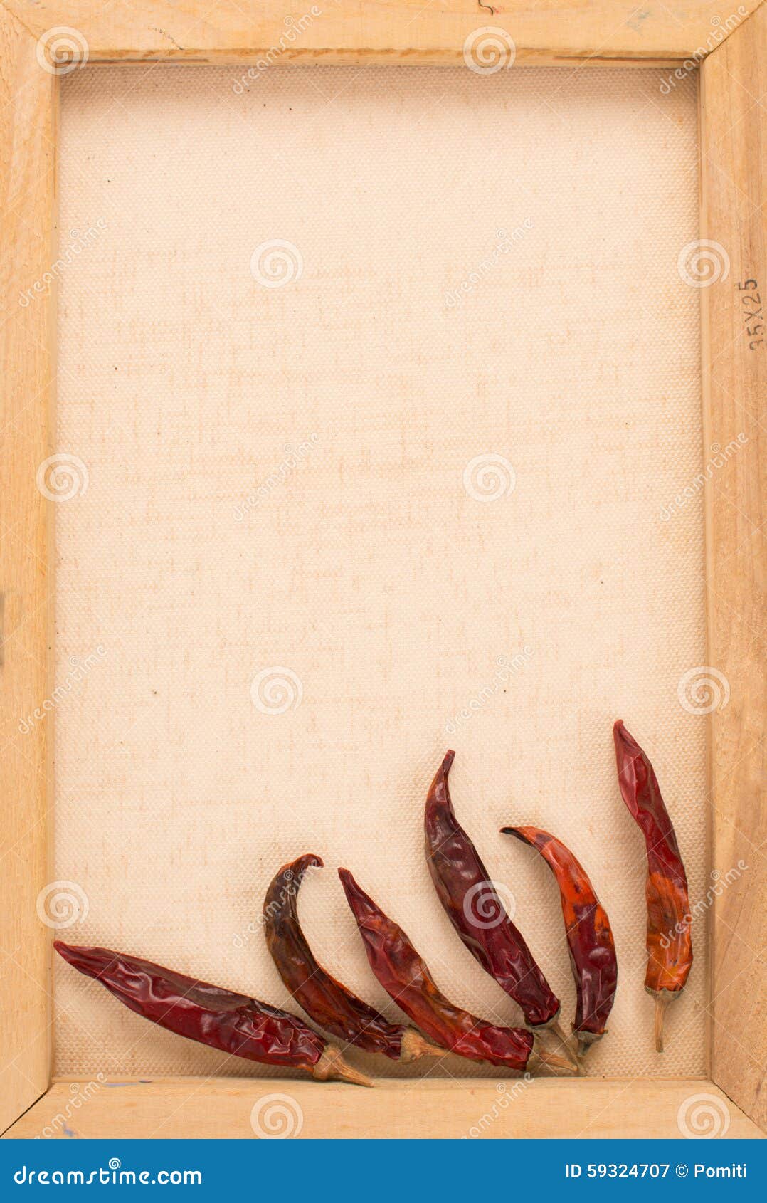 Vintage Image of Dried Red Chillies Stock Image - Image of wood, frame ...