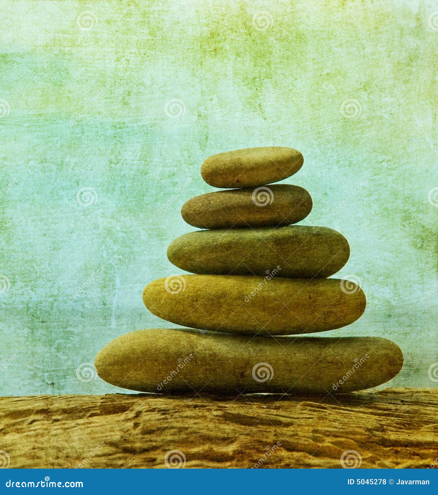 Vintage Image of Pebble Stack Stock Illustration - Illustration of ...