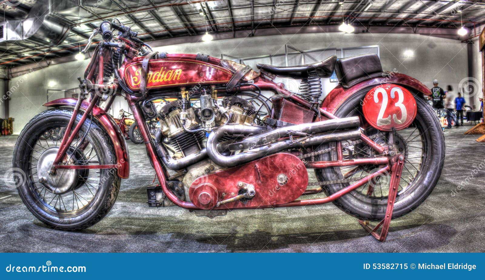 Vintage 1923 Indian Motorcycle Editorial Image - Image of drive, 1923: ...