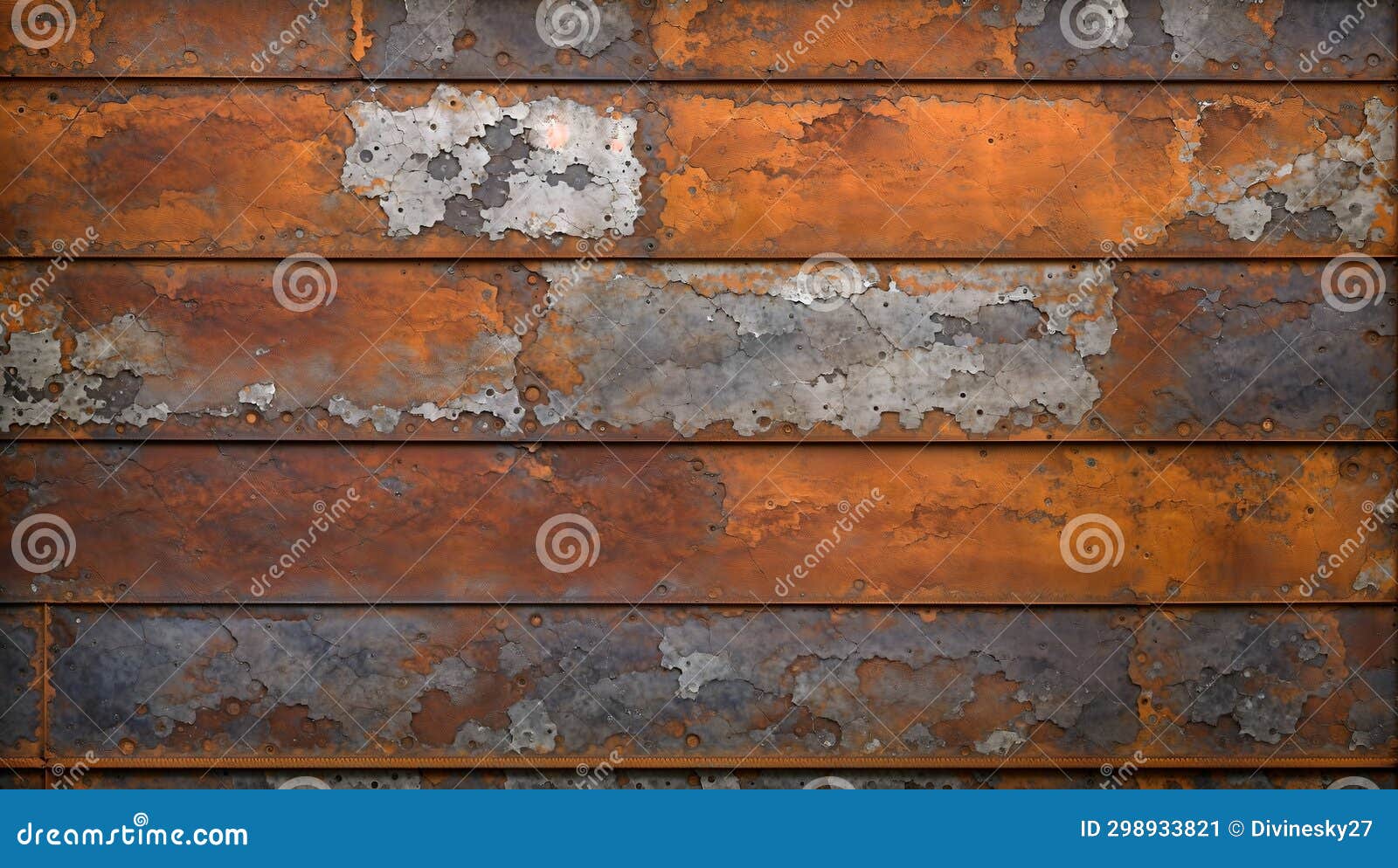Rustic Steel Weathered Backdrop. Ai Generated Stock Illustration ...