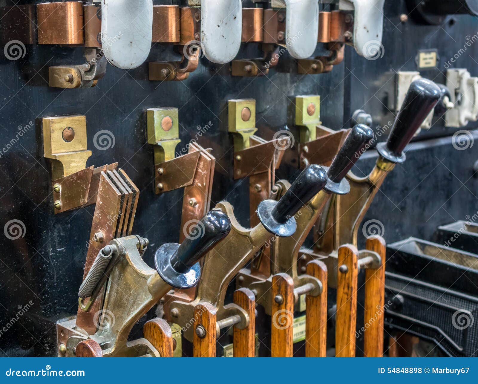 Vintage Industrial Levers stock photo. Image of vintage - 54848898