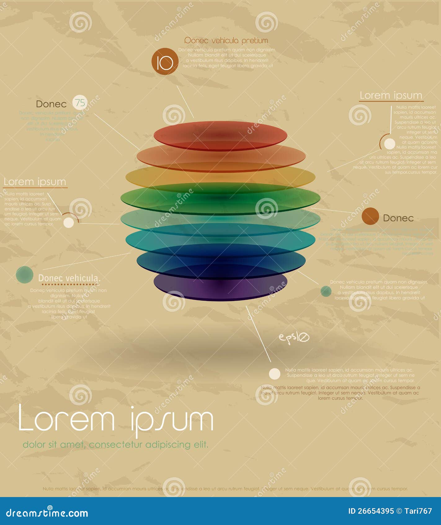 Rainbow Infographic Cartoon Vector | CartoonDealer.com #56830529