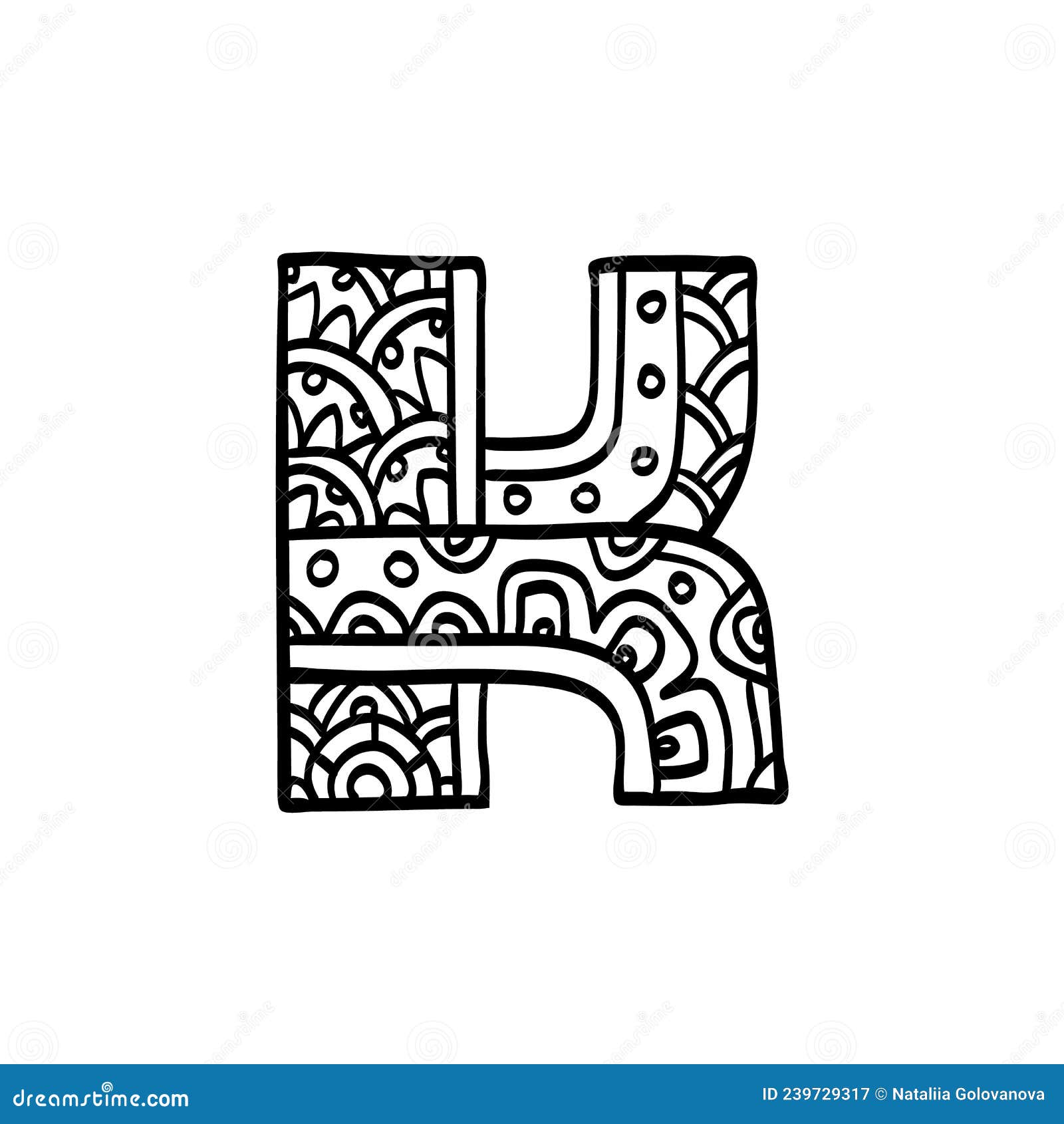 Vintage initial letter K. stock vector. Illustration of oldtime - 239729317