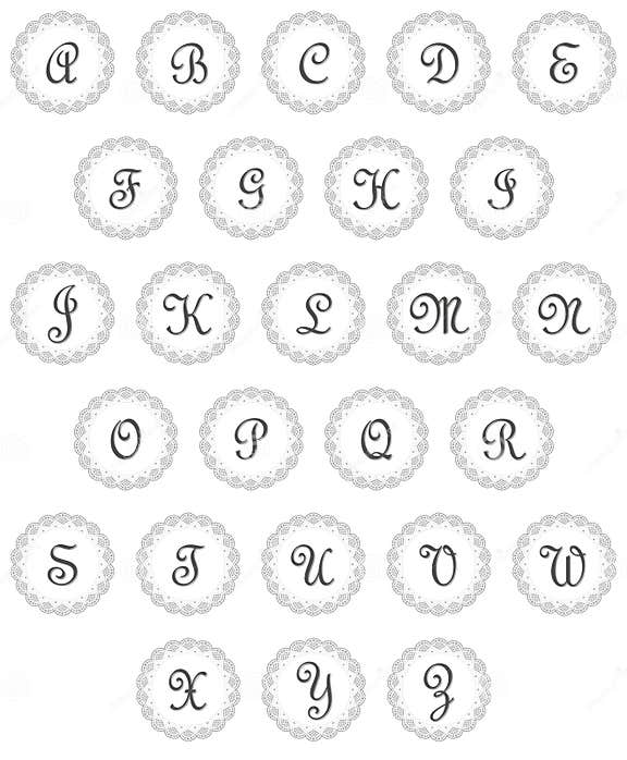 Vintage Initials, Monograms Stock Vector - Illustration of alphabet ...