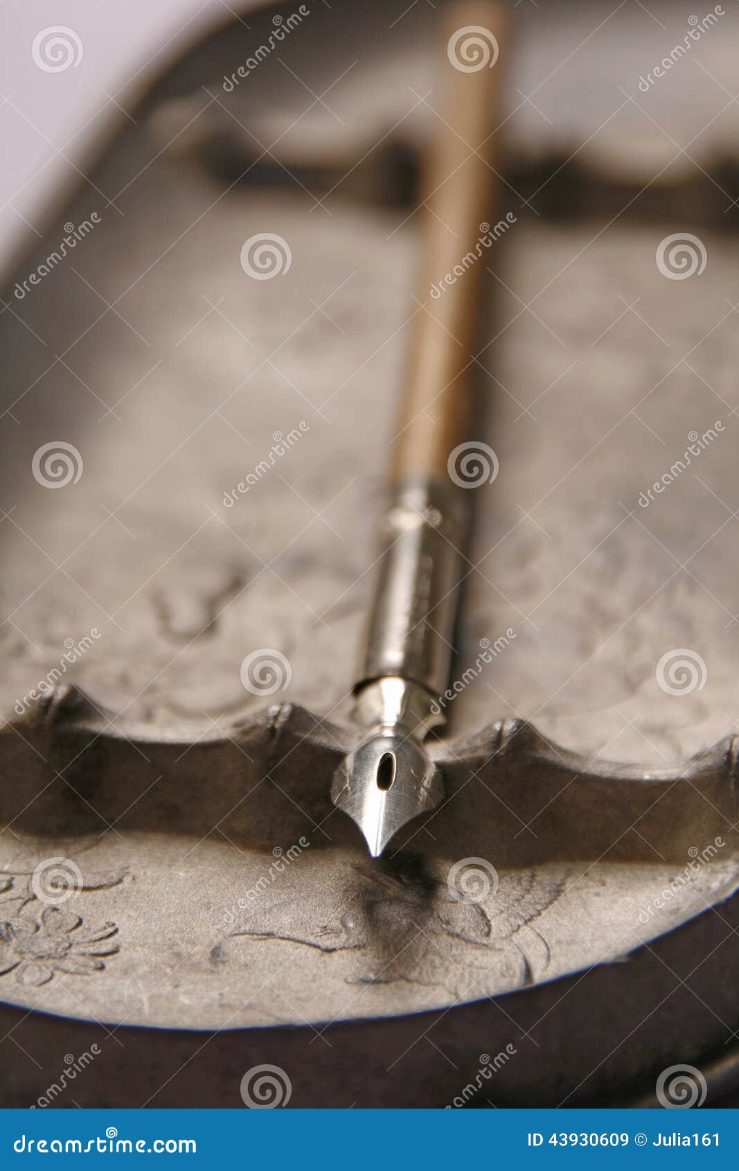 Vintage ink pen tray stock image. Image of calligraphy - 43930609