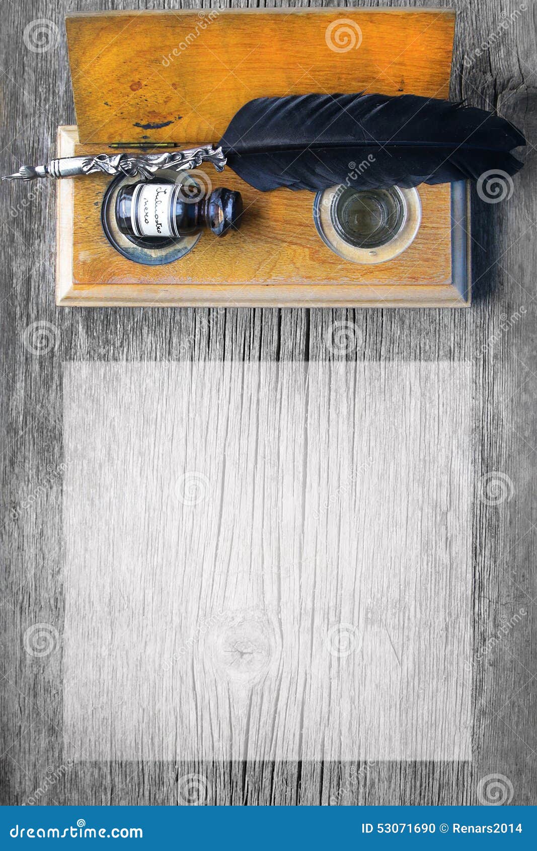 Vintage ink writing set stock photo. Image of area, glass - 53071690