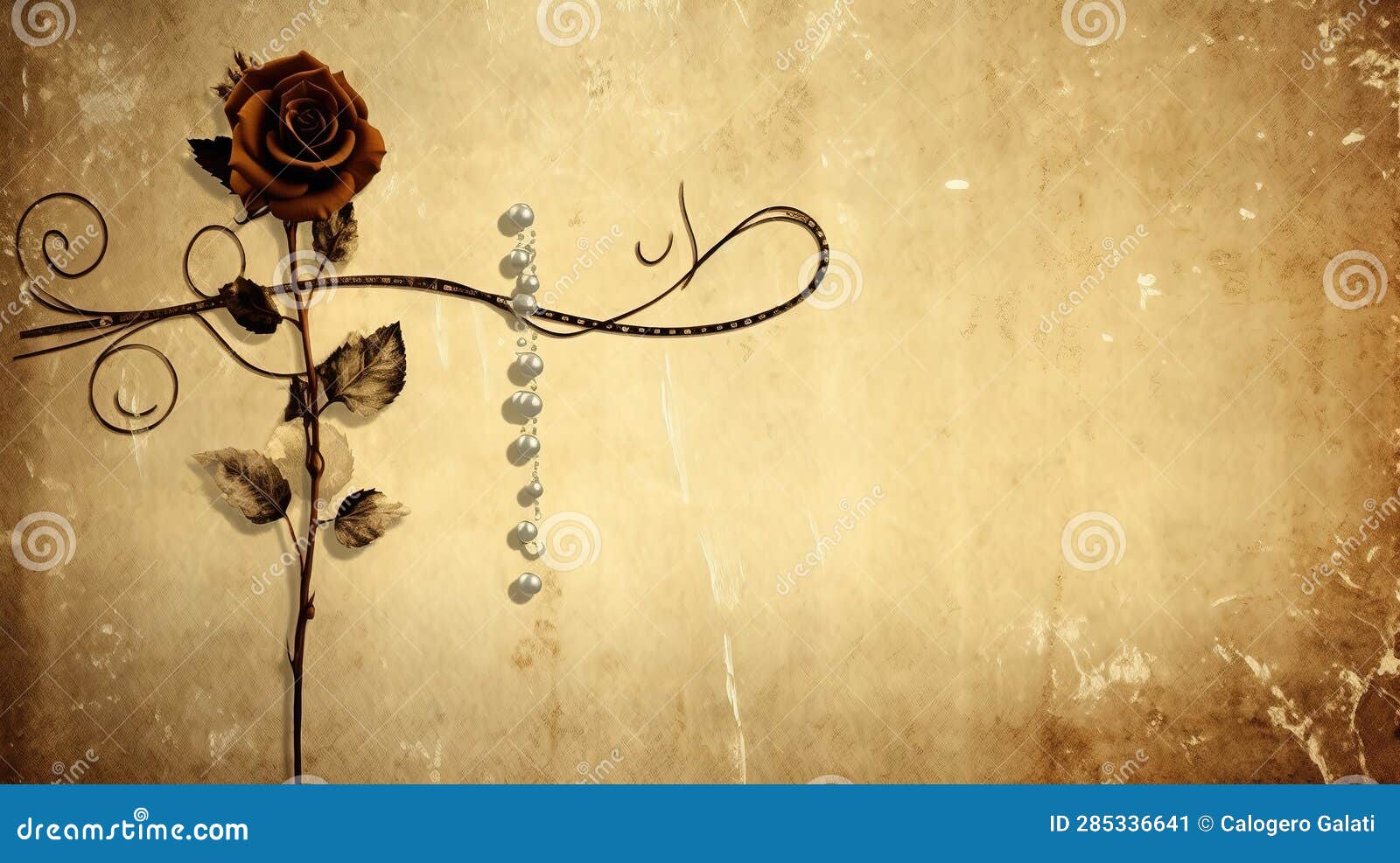 A Vintage Inspired Love and Peace Rose Artwork, Ai Generated Image ...