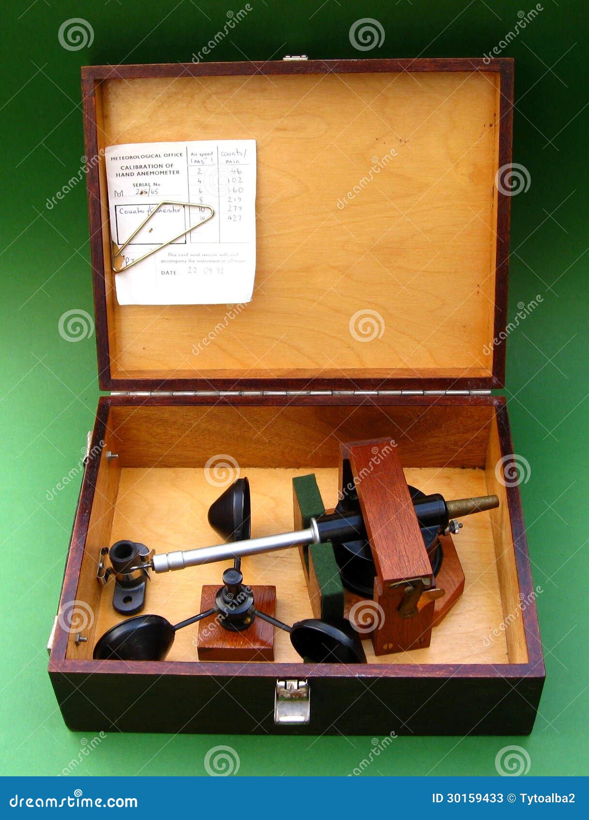 Vintage Anemometer stock image. Image of tool, measuring - 30159433