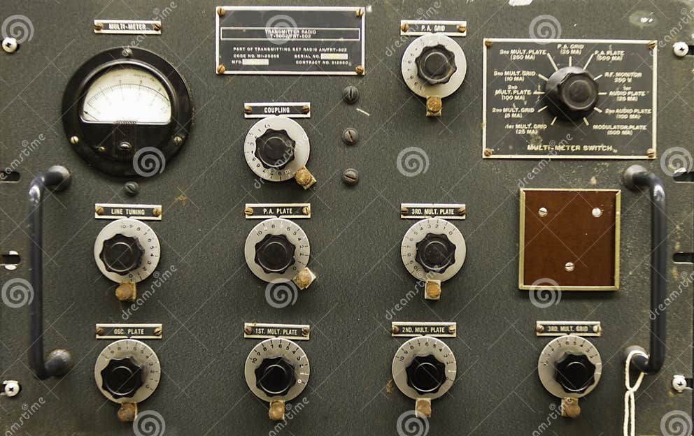 Vintage instrument panel stock image. Image of mechanism - 29676419