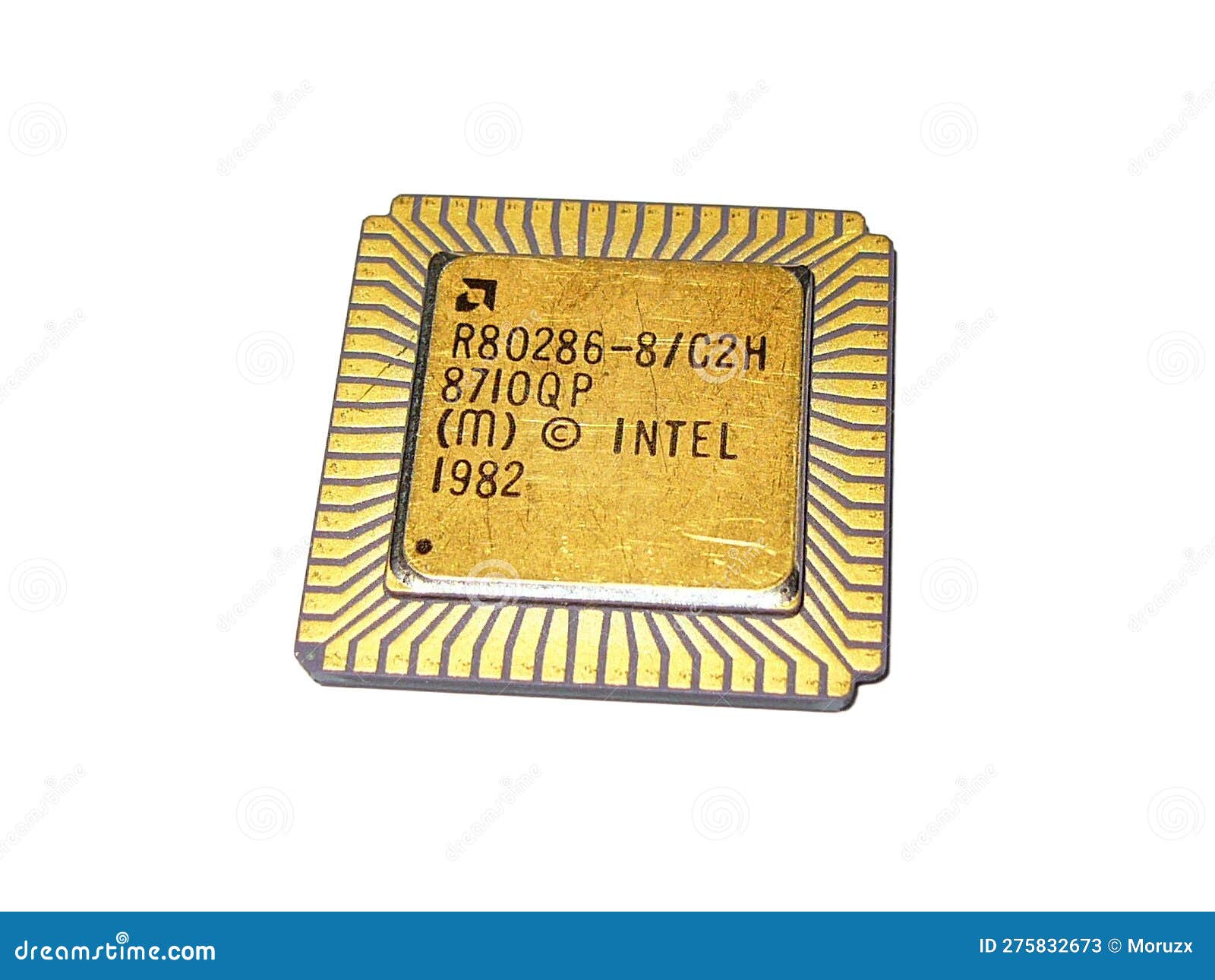 Vintage Intel 286 Processor Editorial Stock Photo - Image of vintage ...