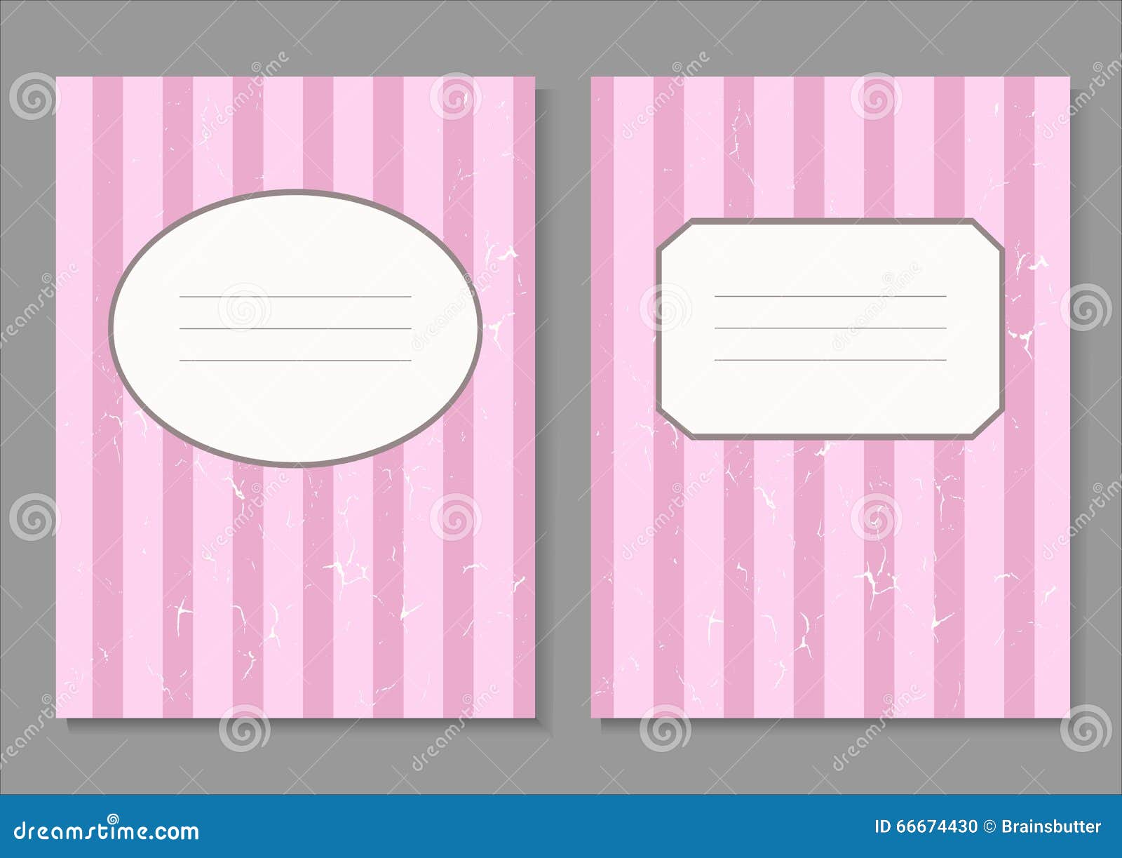 Vintage Invitation Card with Pink Strips Stock Vector - Illustration of ...