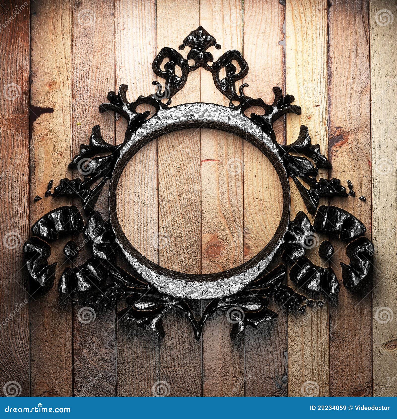 Vintage iron frame stock illustration. Illustration of elegance - 29234059