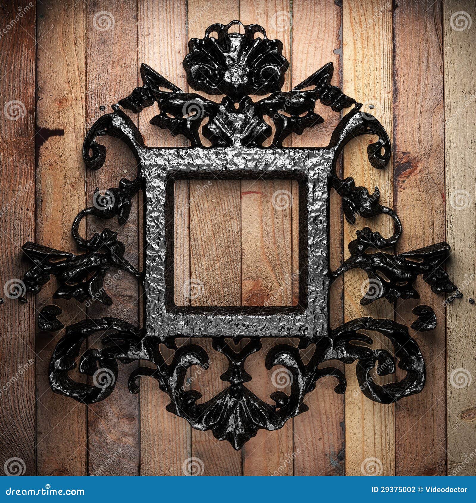 Vintage iron frame stock illustration. Illustration of classic - 29375002