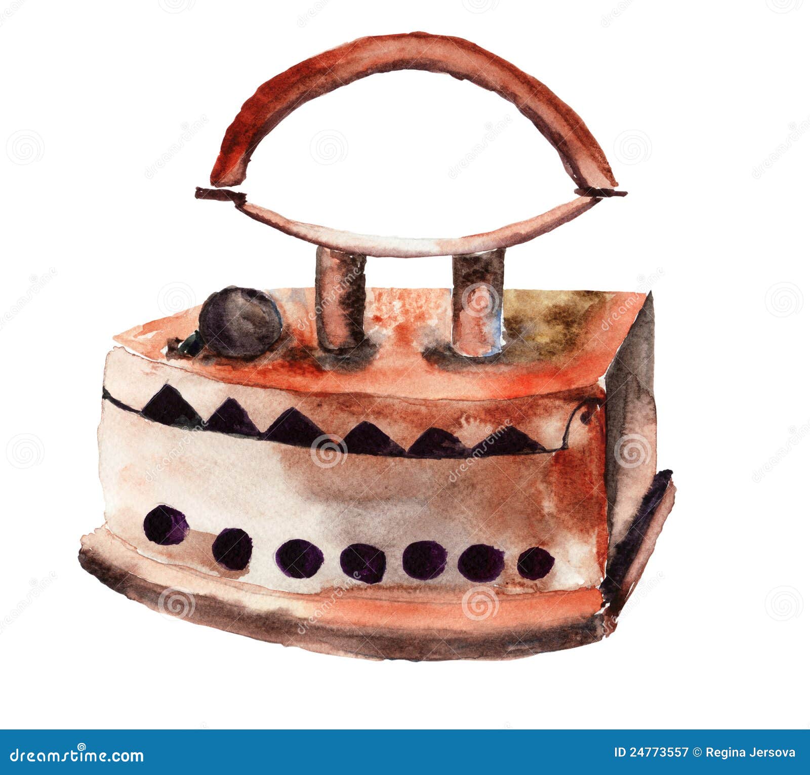 Vintage Iron Hand Drawing Engraving Illustration Black And White Clip ...