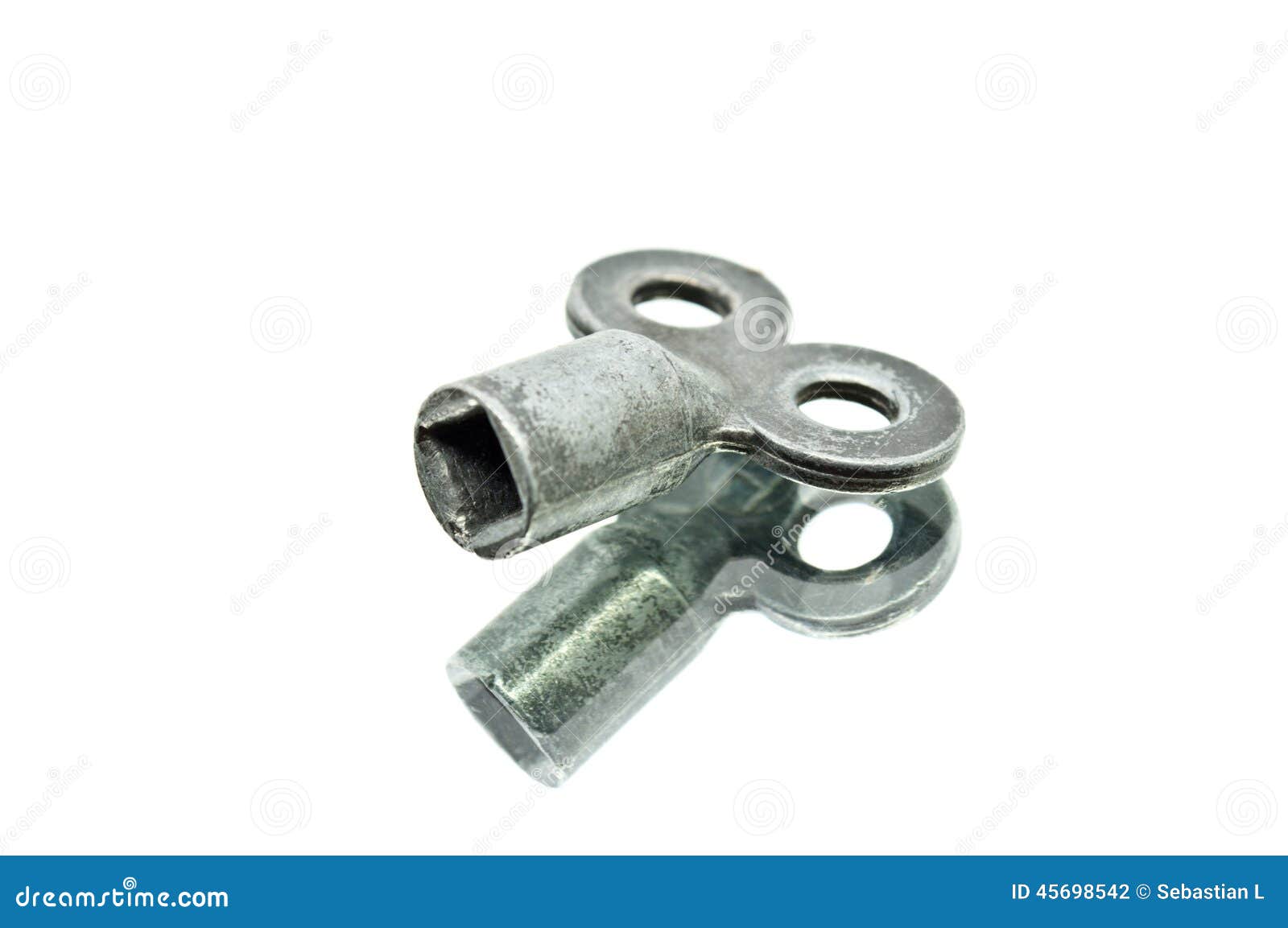 A Vintage Iron Square Spanner Key Tool Lying Stock Photo - Image of ...