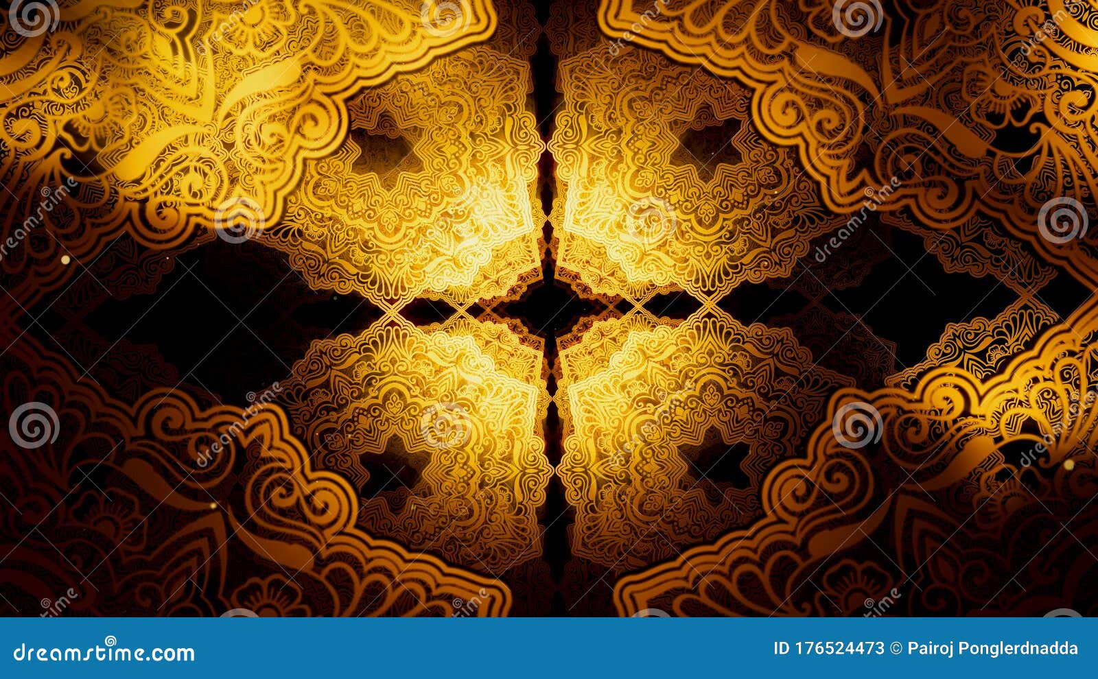 Vintage Islamic Pattern stock illustration. Illustration of frame ...