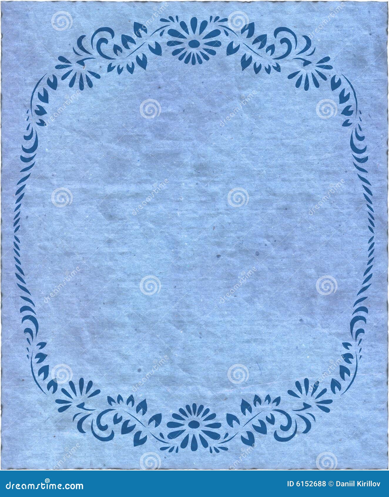 Vintage Isolated Old Retro Blue Paper Texture Stock Illustration ...
